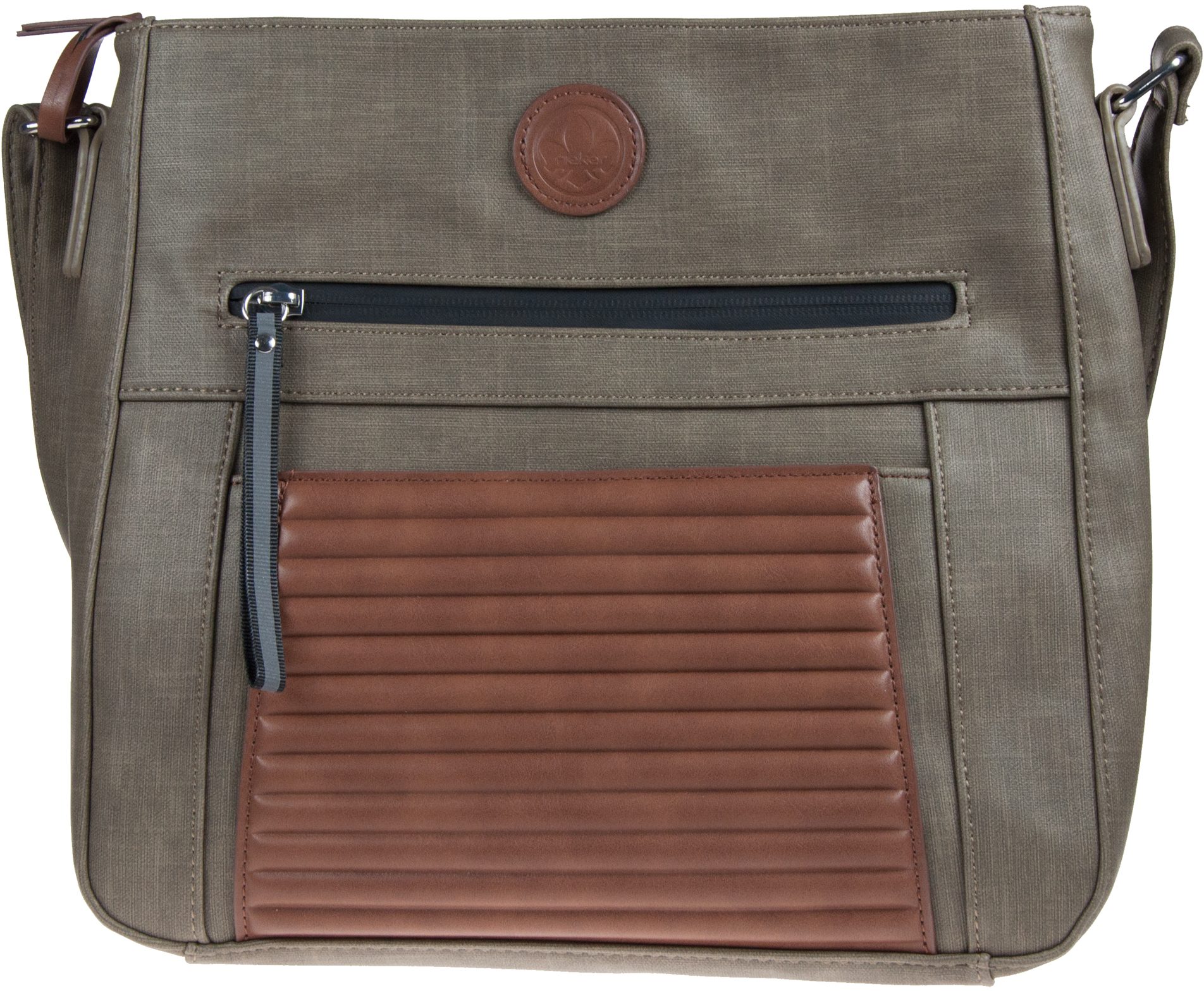 Rieker H1481 Khaki / Brown H1481-52 - Shoulder Bag - Humphries Shoes