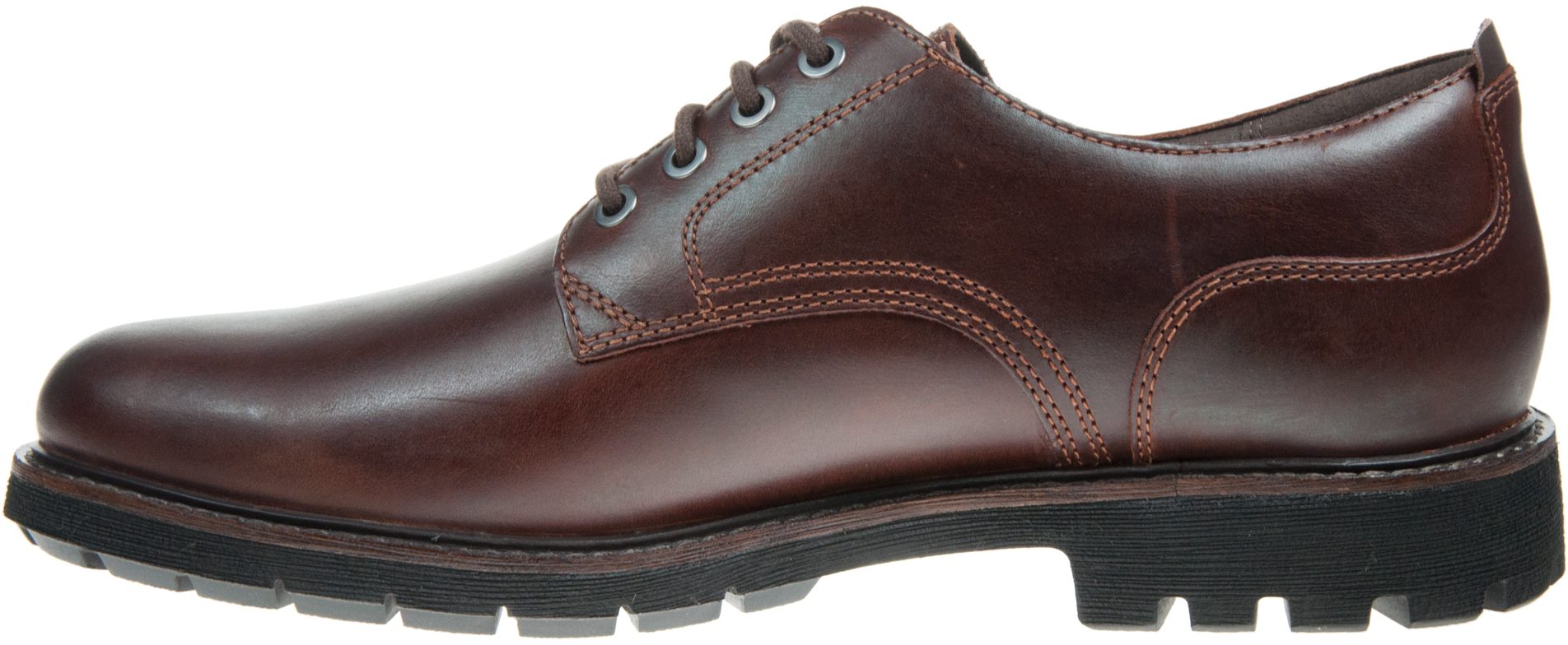 Clarks Batcombe Tie Dark Tan Leather 26173436 - Formal Shoes ...