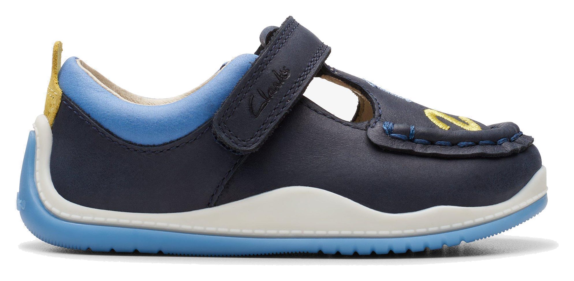 Clarks Noodle Shine Toddler Navy 26175967 - Boys Shoes - Humphries Shoes