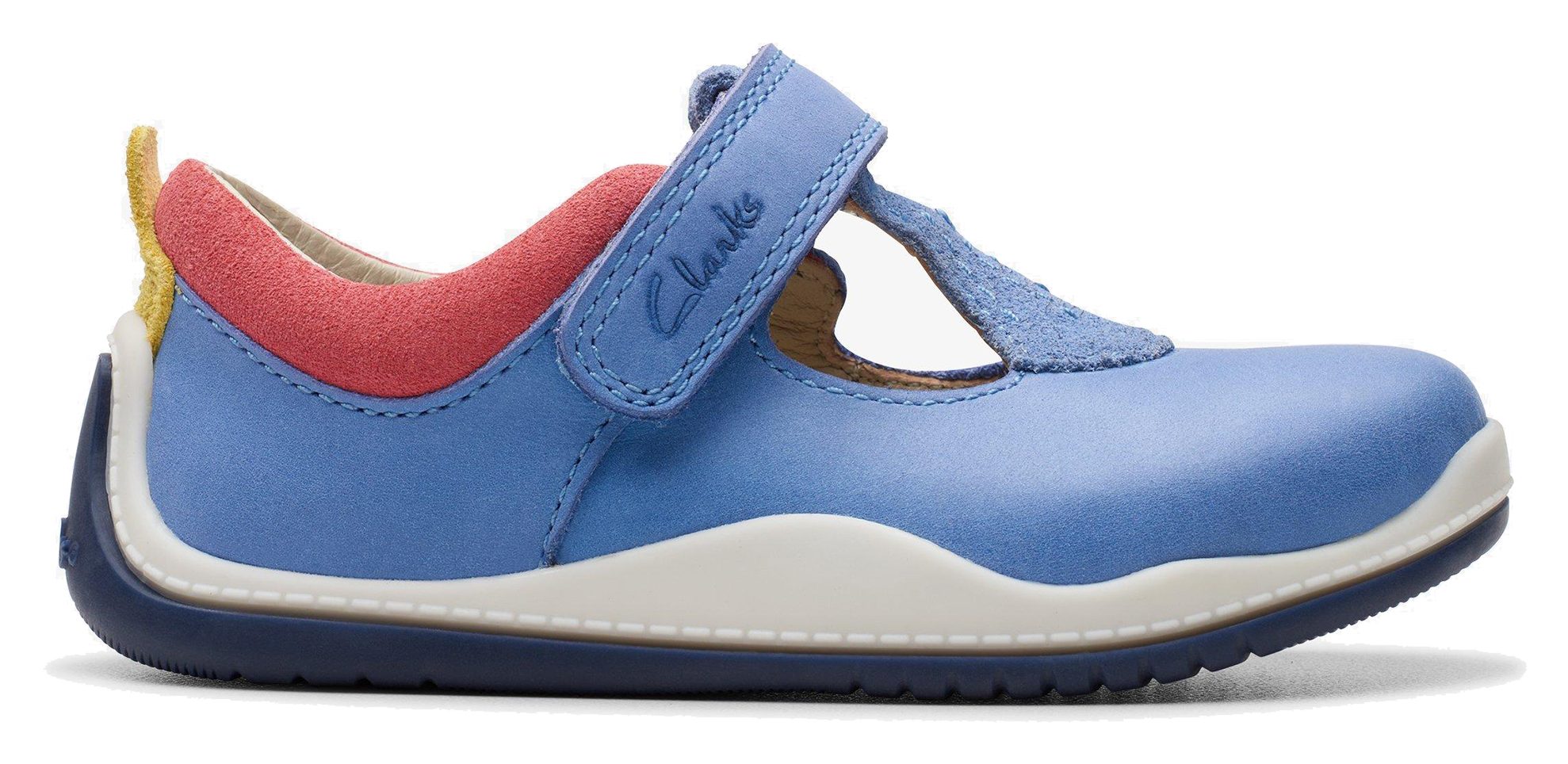 Clarks Noodle Bright T. Mid Blue 26176740 - Girls Shoes - Humphries Shoes
