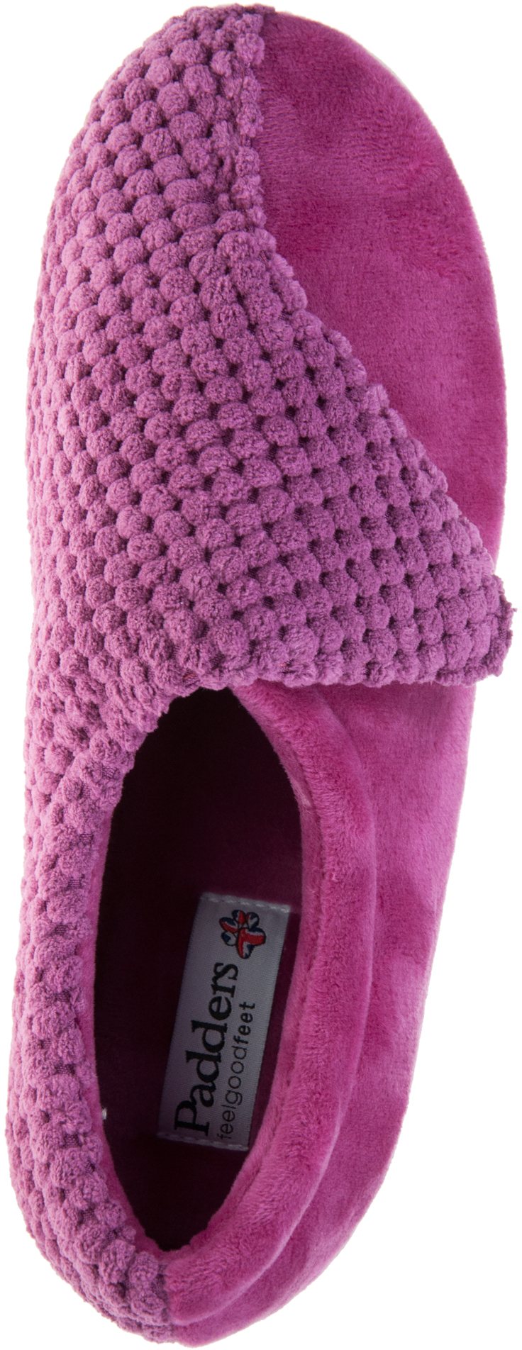 Padders Hug Bordo / Popcorn 424N/5346 - Full Slippers - Humphries Shoes