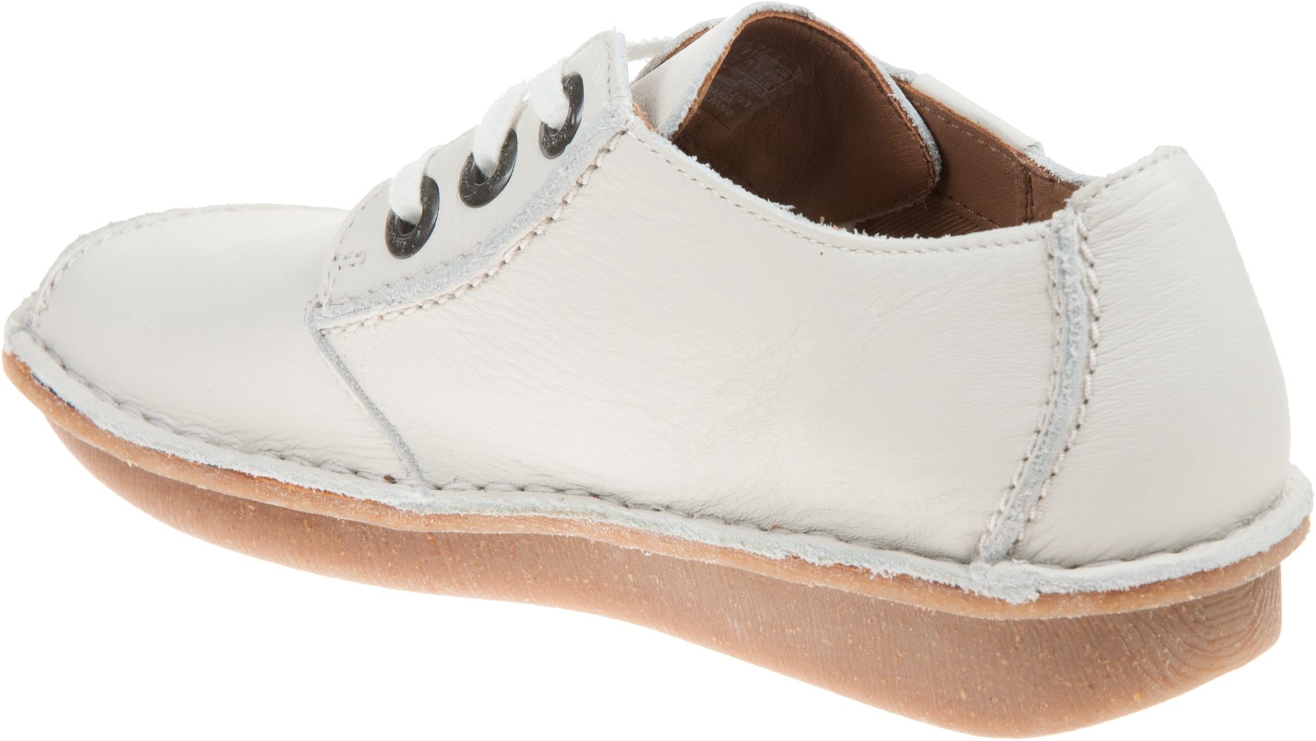 Clarks Funny Dream White Leather 26165444 - Everyday Shoes - Humphries ...