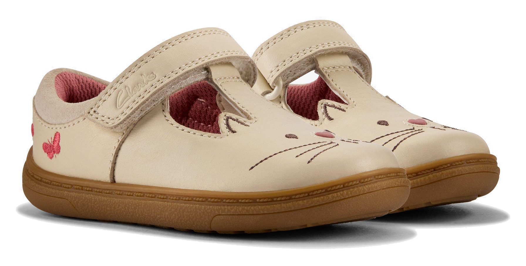 Clarks Flash Ears T. Off White 26176484 - Girls Shoes - Humphries Shoes