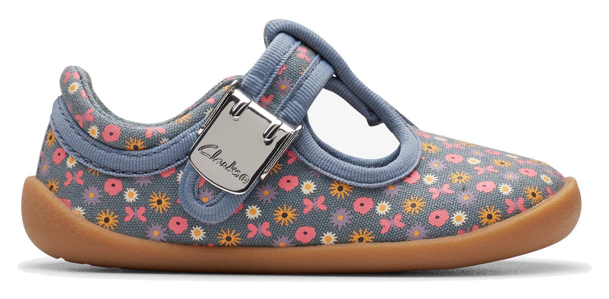 Clarks Roamer Fly Toddler Blue Print 26176463 - Girls Shoes - Humphries ...