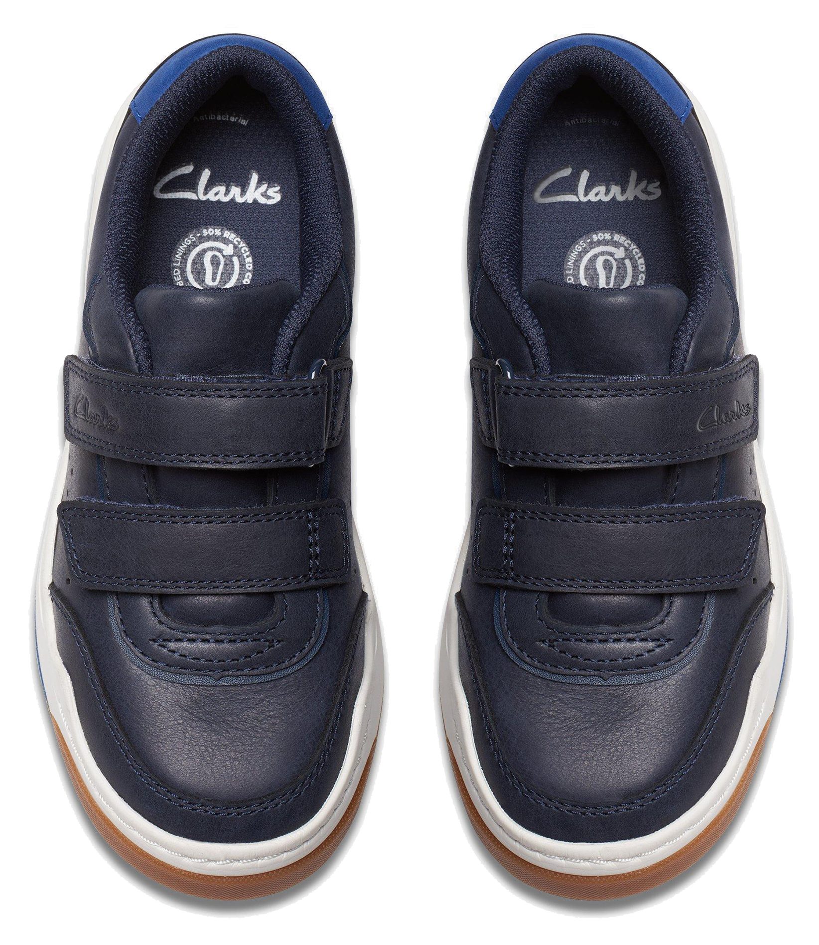 Clarks Urban Solo Kids Navy 26176660 - Boys Shoes - Humphries Shoes
