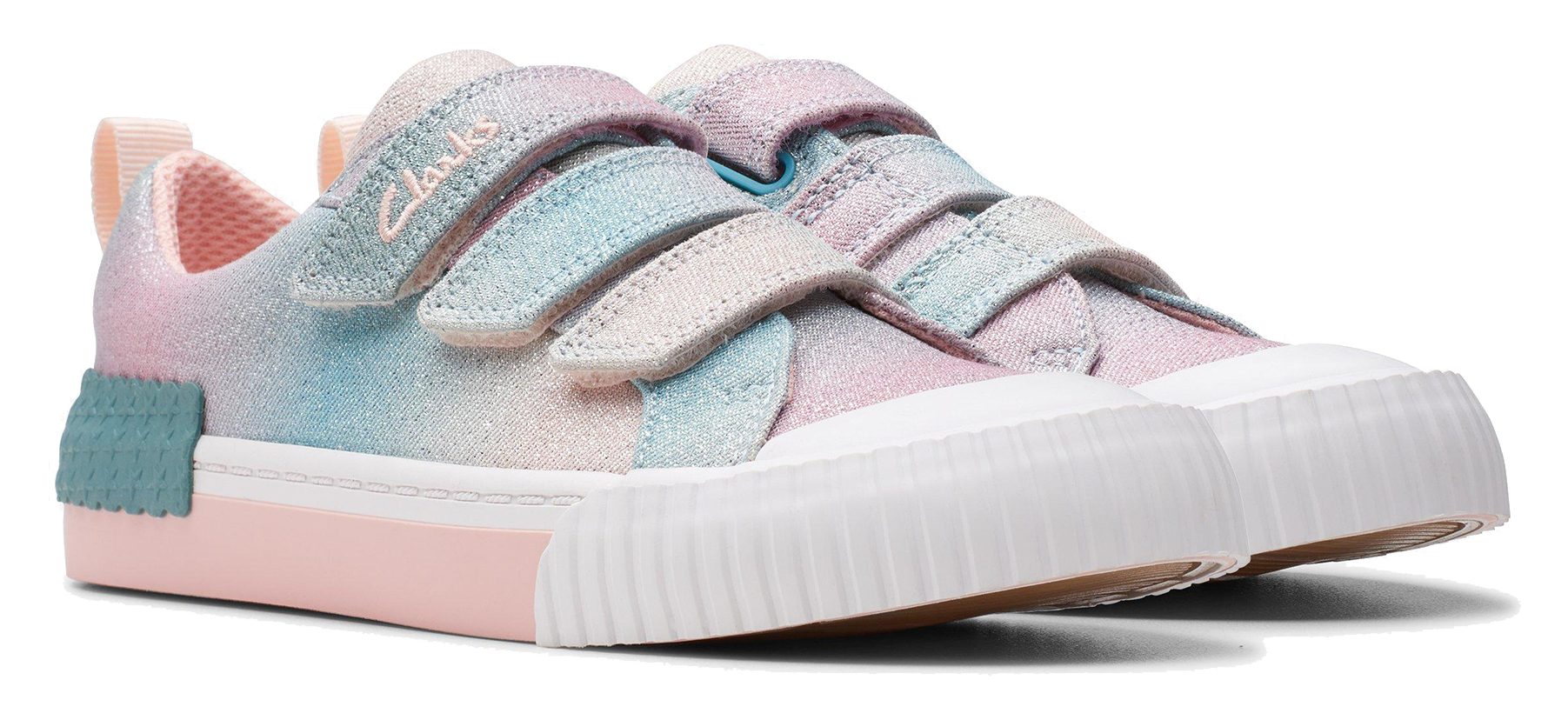 Clarks Foxing Brill Kids Pastel 26176480 - Girls Shoes - Humphries Shoes