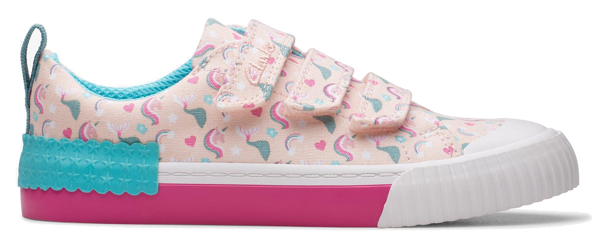 Clarks Foxing Myth Kids Pink Multi 26176481 - Girls Shoes - Humphries Shoes