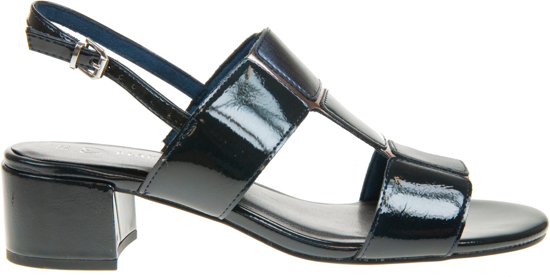 Marco Tozzi 28204-42 Hecho Navy Patent 28204-42 825 - Full Sandals ...