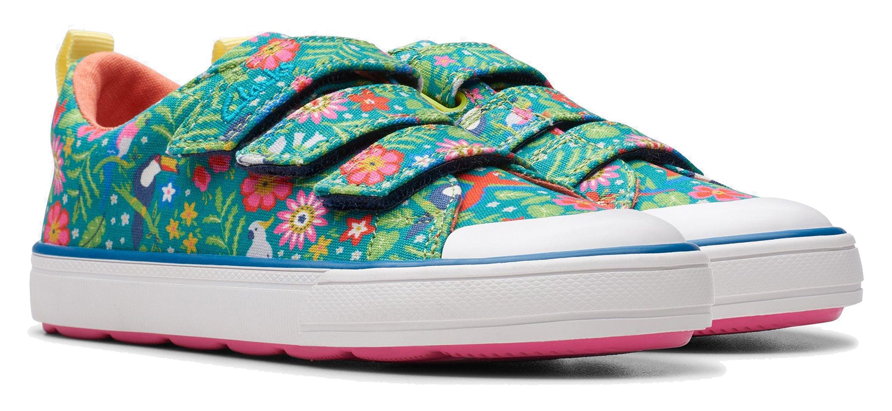 Clarks Foxing Tropic Kids Green Print 26176487 - Boys Shoes - Humphries ...