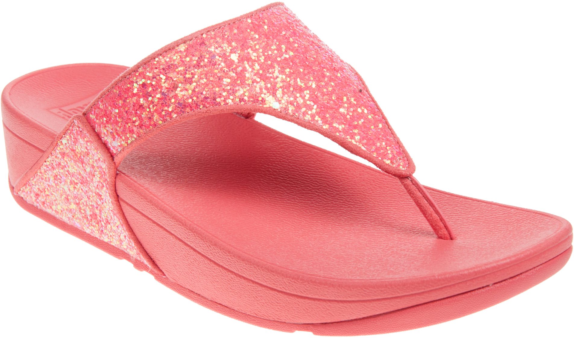 FitFlop Lulu Glitter Toe-Post Rosy Coral X03-B09 - Toe Post Sandals ...