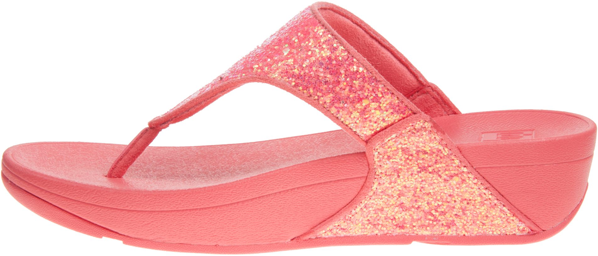 FitFlop Lulu Glitter Toe-Post Rosy Coral X03-B09 - Toe Post Sandals ...