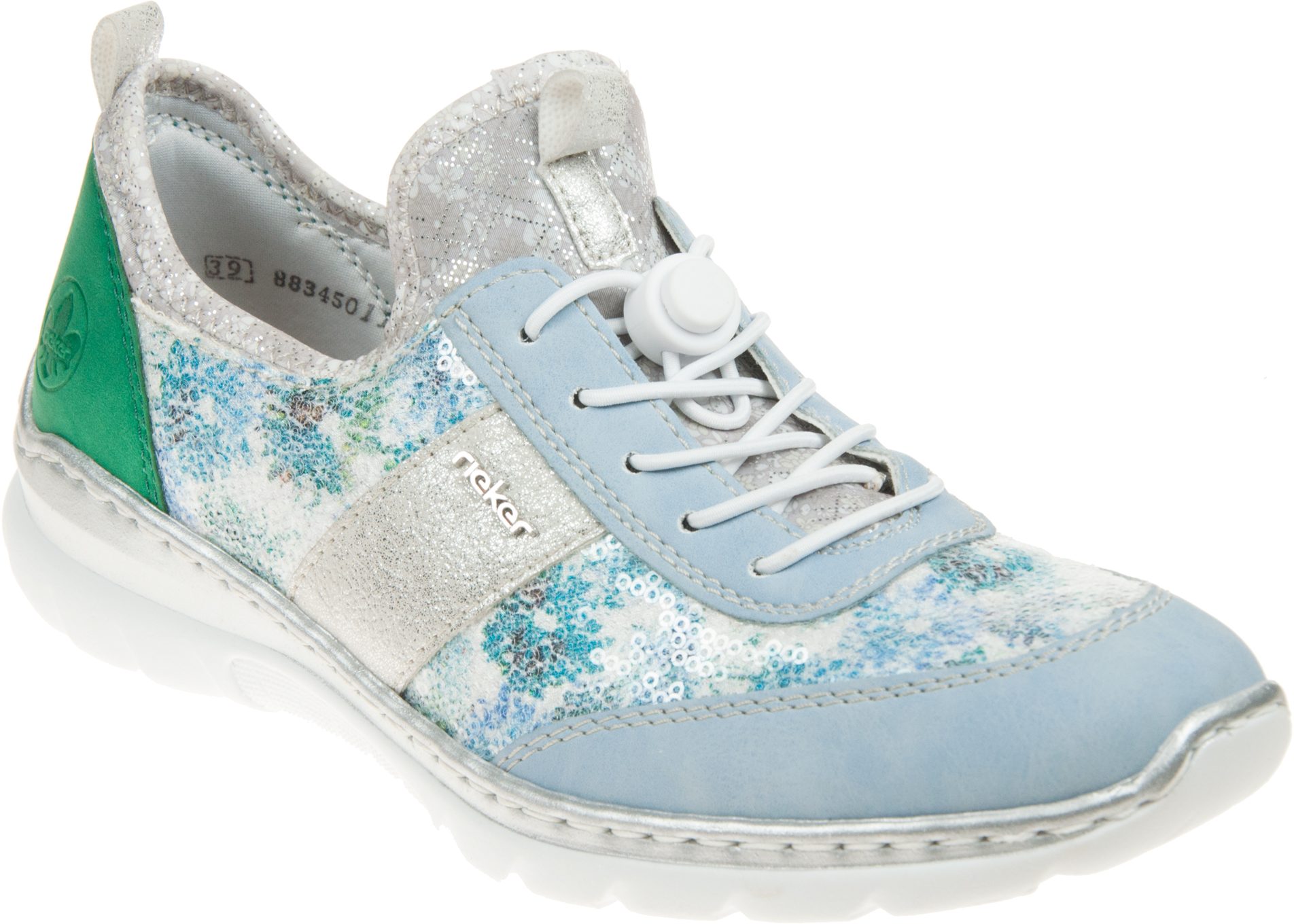 Rieker L3256 Nikita Aqua / Flower L325690 - Everyday Shoes - Humphries ...