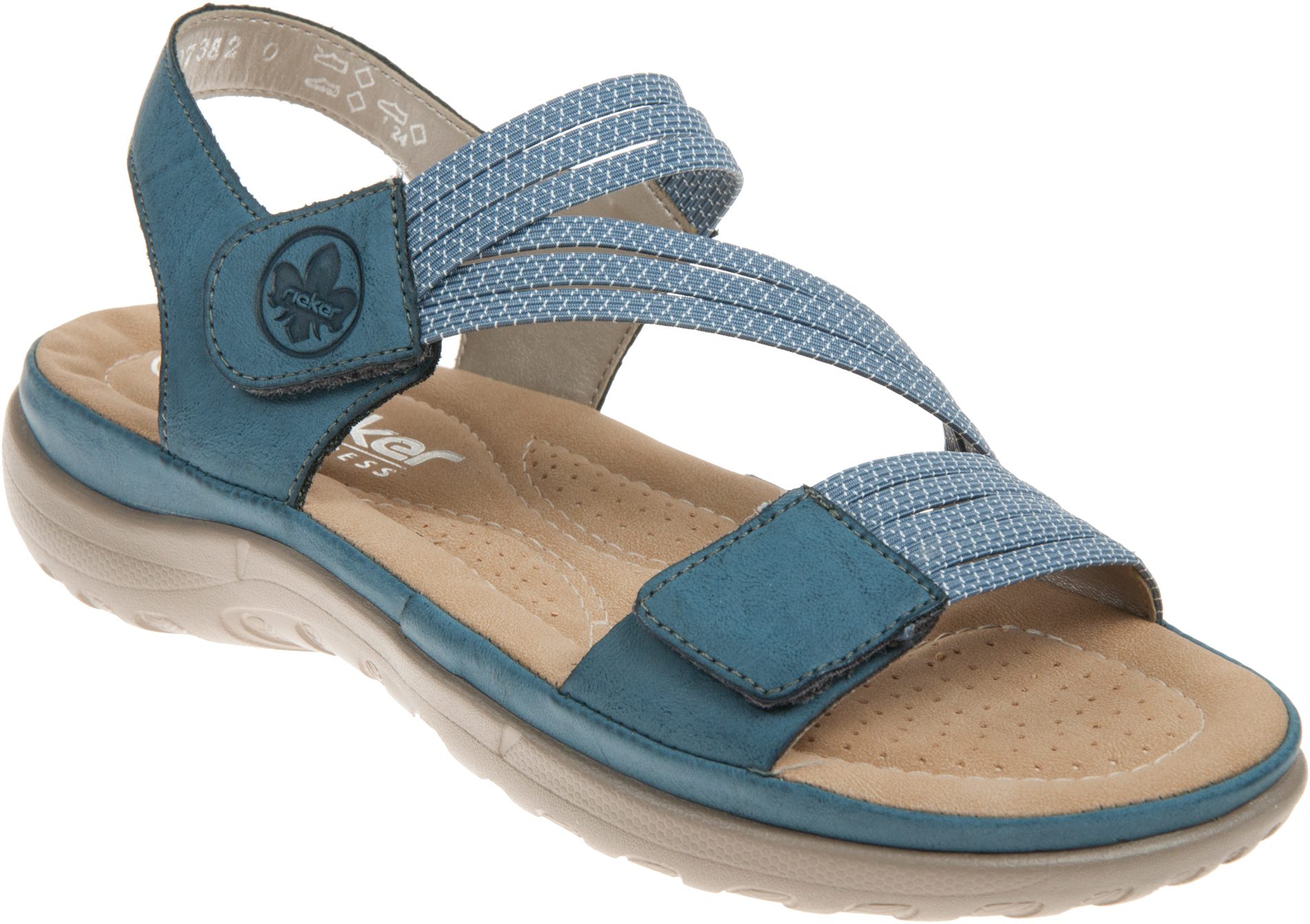 Rieker 64870 Franja Royal Blue 64870-14 - Full Sandals - Humphries Shoes