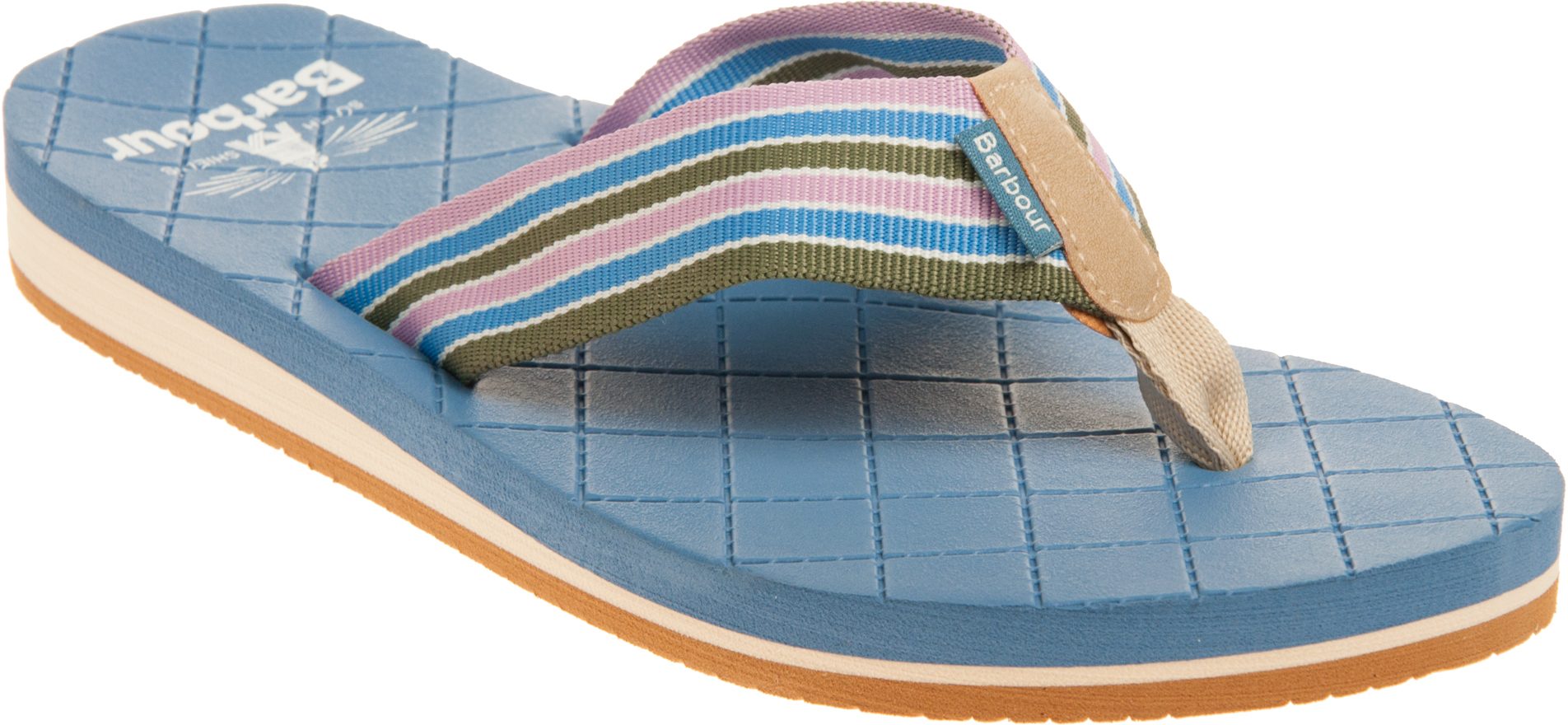 Barbour Seamills Blue LBS0015BL12 - Toe Post Sandals - Humphries Shoes