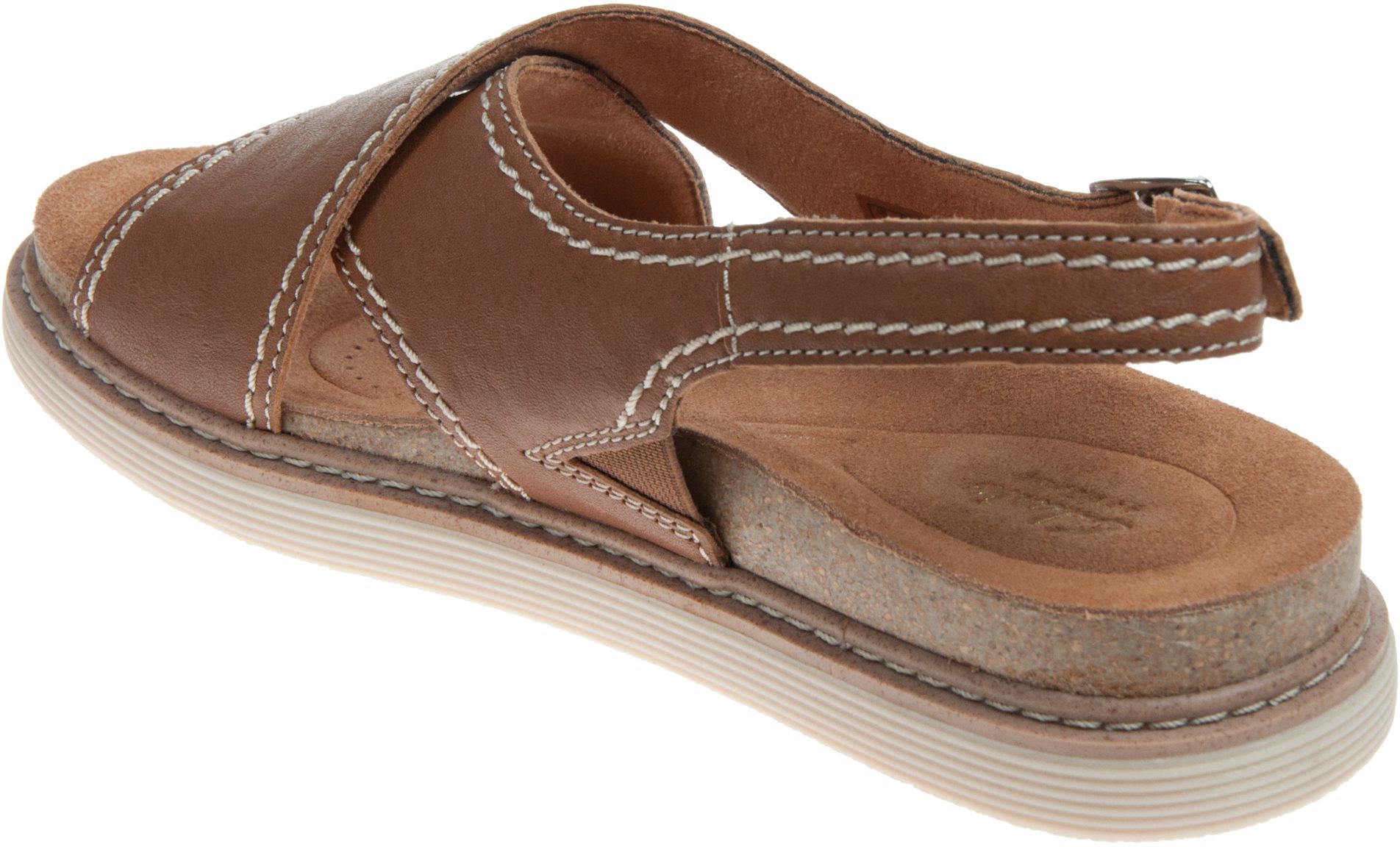 Clarks Arwell Sling Tan Leather 26177587 - Full Sandals - Humphries Shoes