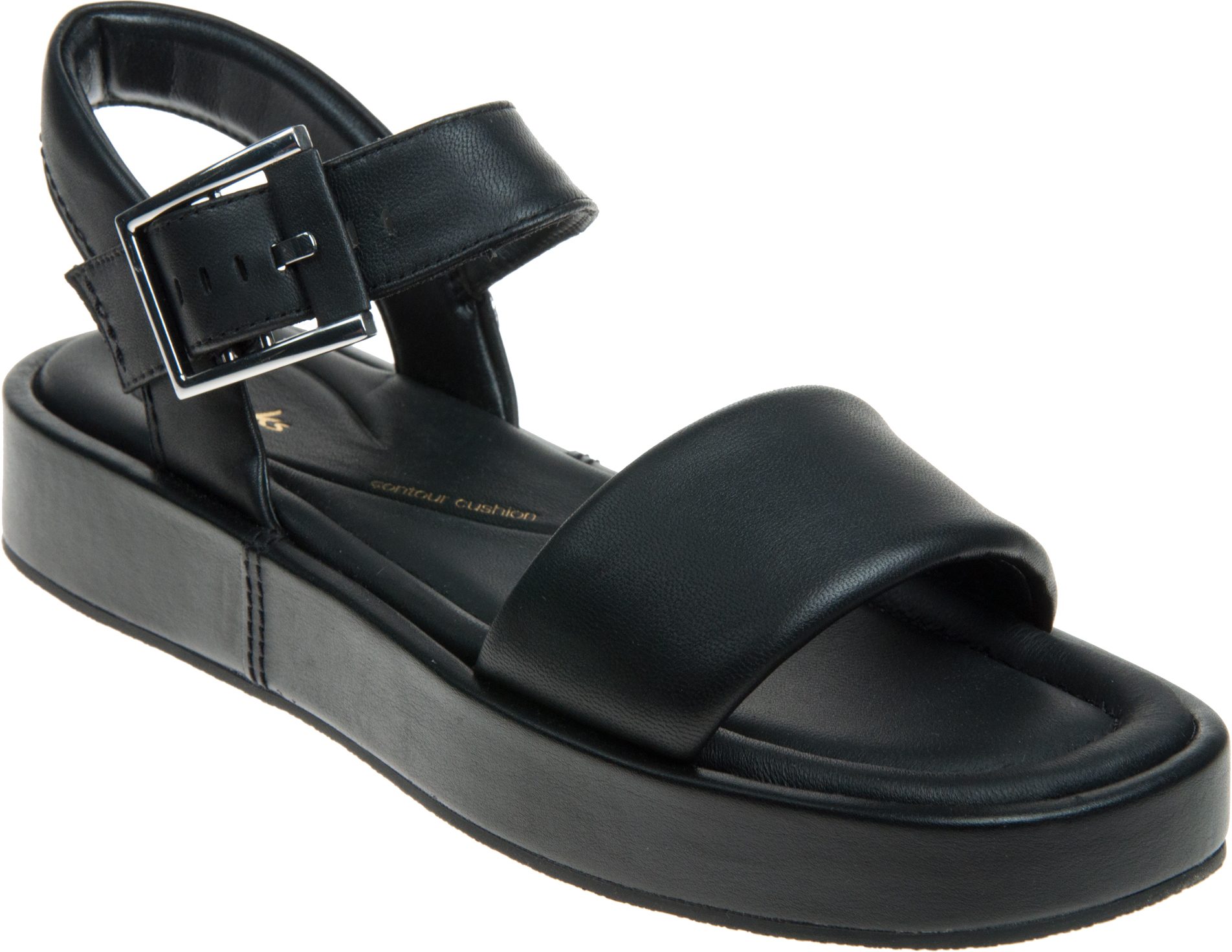 Clarks Alda Strap Black Leather 26176257 - Full Sandals - Humphries Shoes
