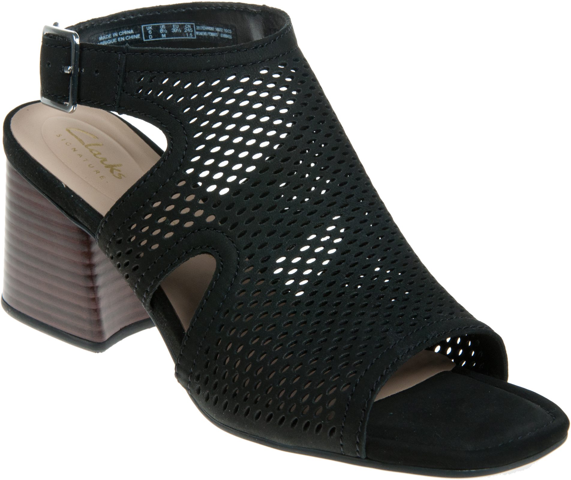 Clarks Siara65 Flow Black Nubuck 26176344 - Everyday Shoes - Humphries ...