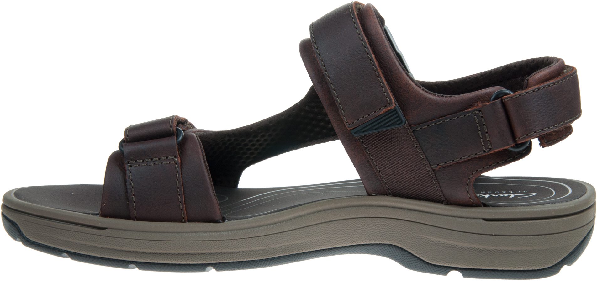 Clarks Saltway Trail Dark Brown Leather 26176905 - Full Sandals ...