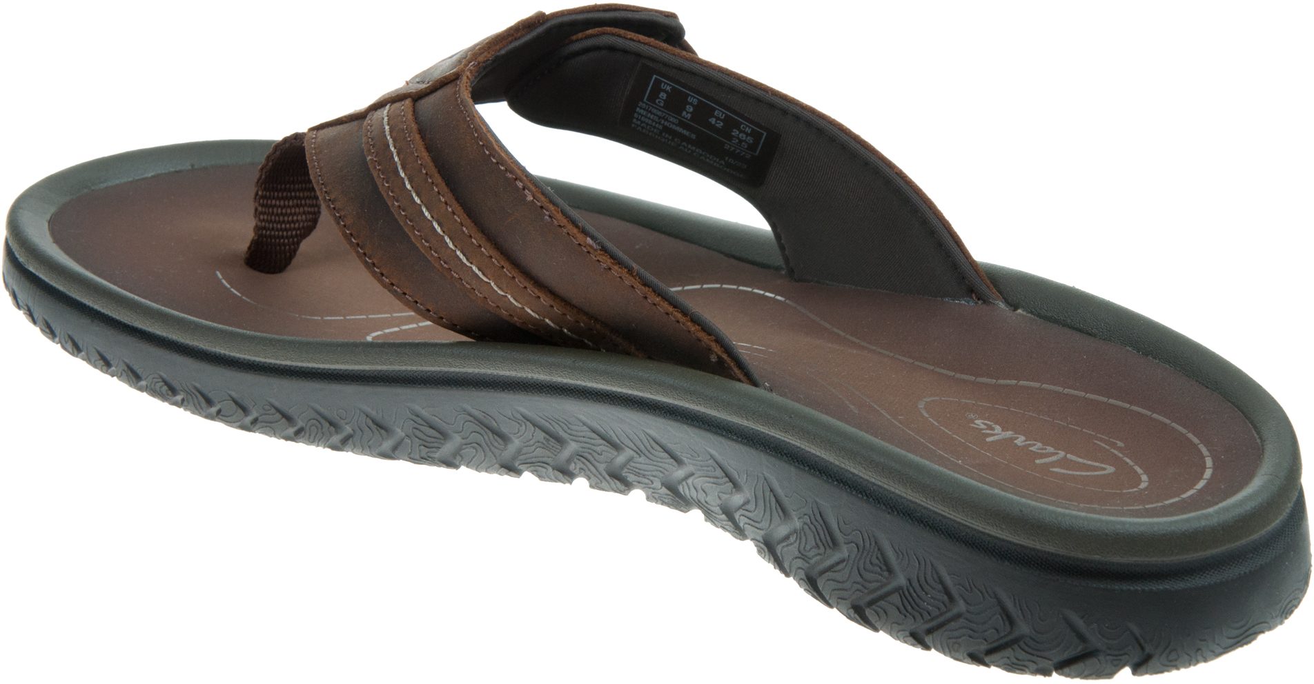 Clarks Wesley Sun Beeswax Leather 26176987 - Toe Post Sandals ...