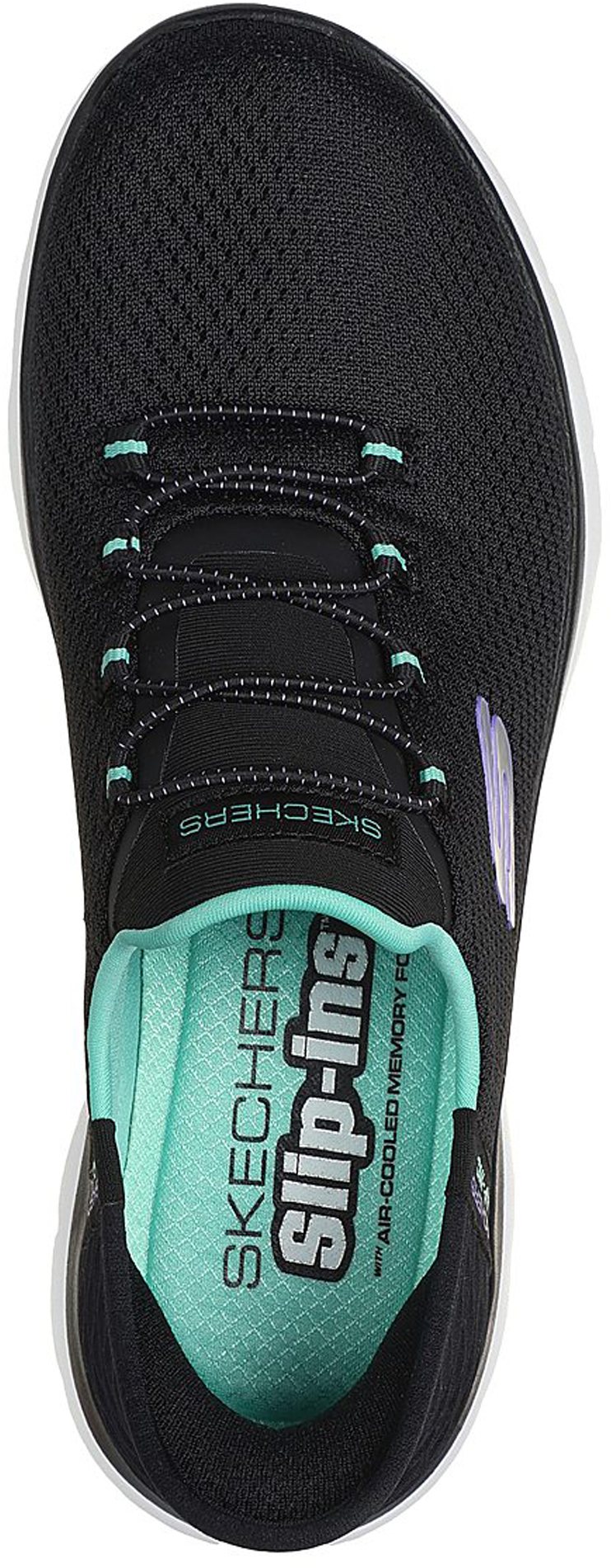 Skechers Slip Ins - Summits - Diamond Dream Black / Turquoise 150123 ...