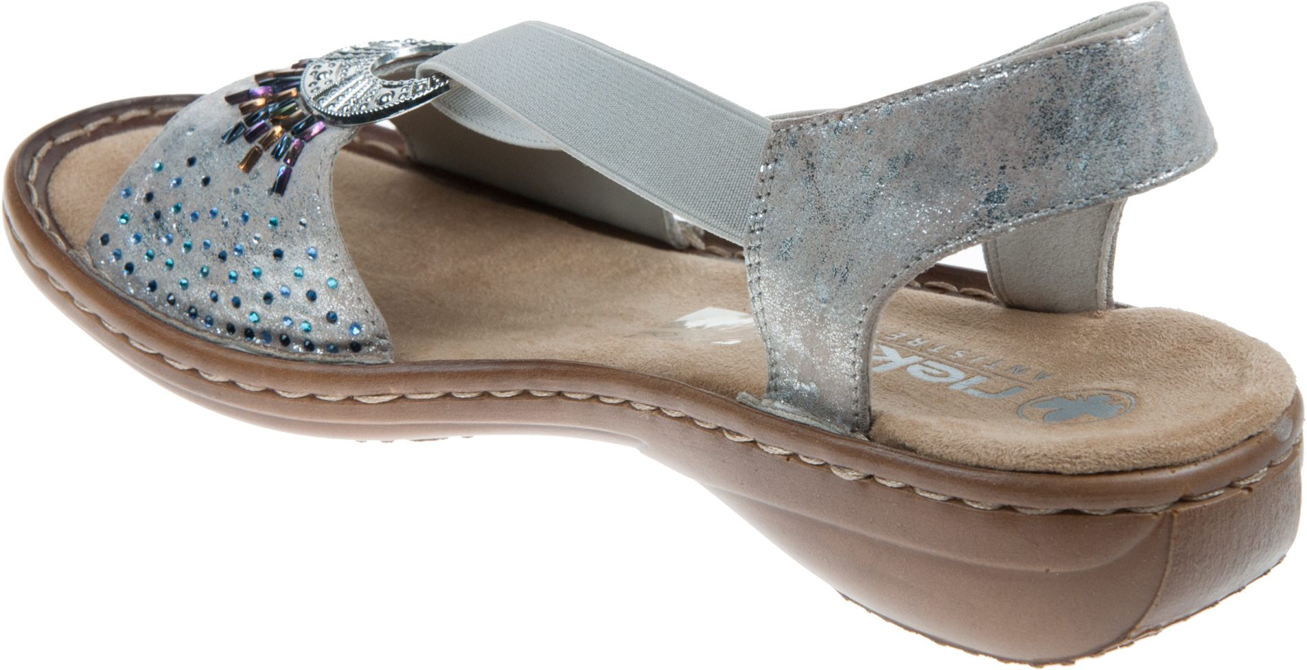 Rieker 60880 Regina Rose-Metallic 60880-90 - Full Sandals - Humphries Shoes