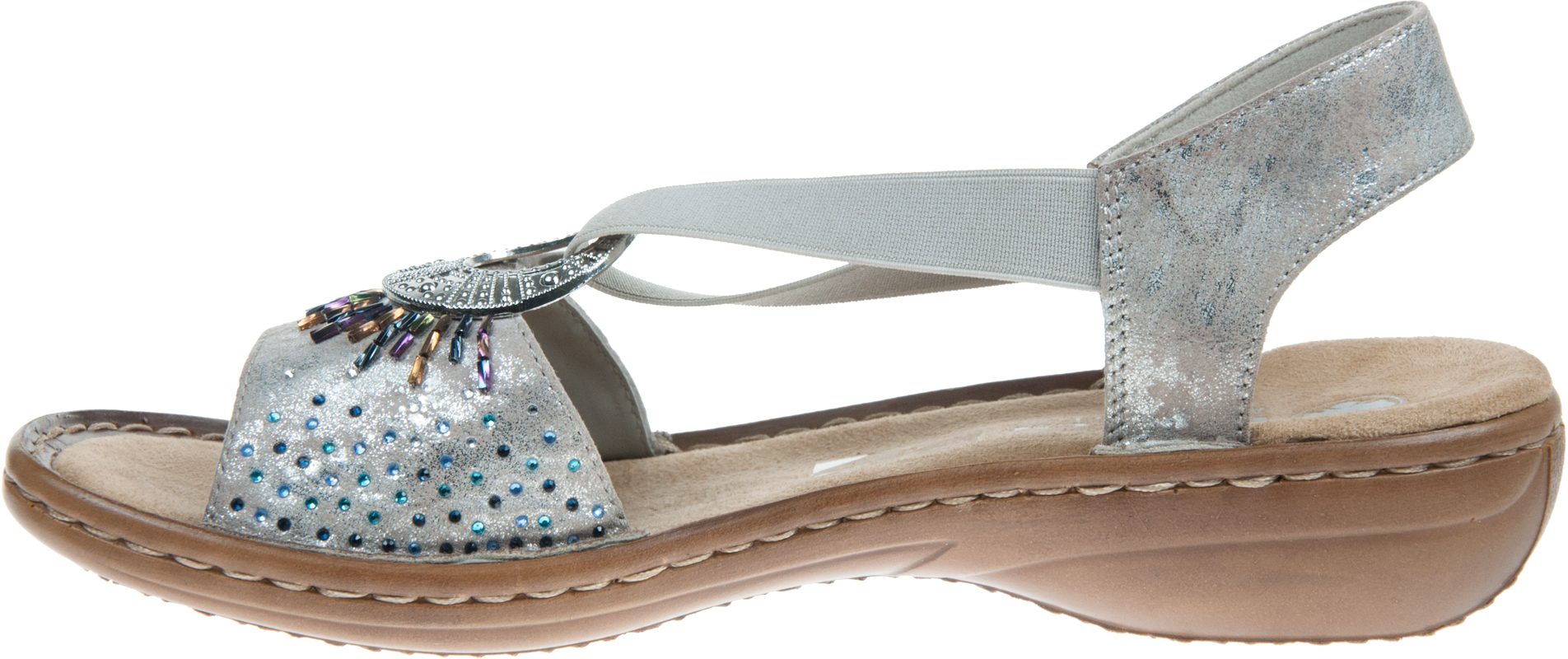 Rieker 60880 Regina Rose-Metallic 60880-90 - Full Sandals - Humphries Shoes