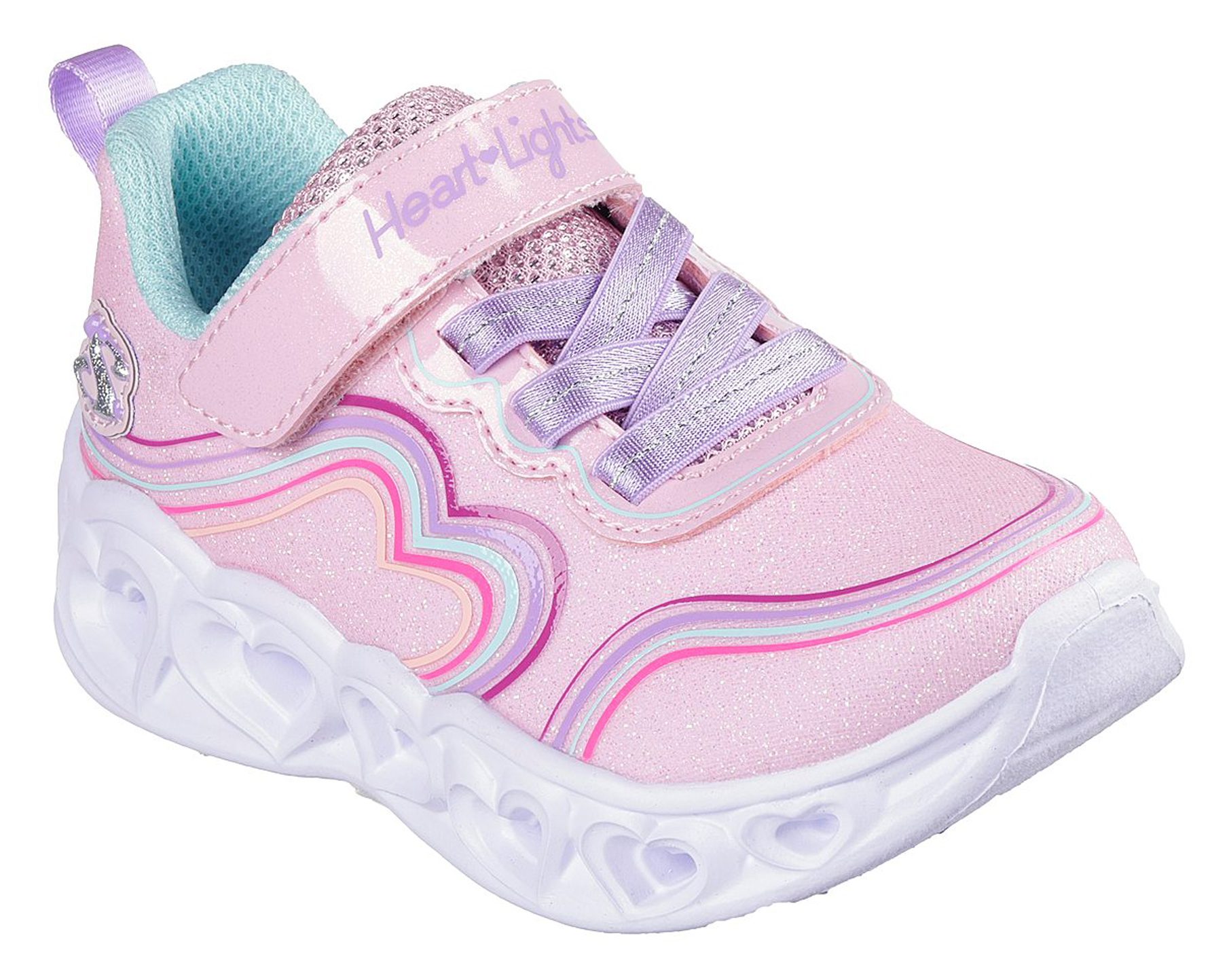 Skechers Heart Lights - Retro Hearts Light Pink 302689N LPMT - Girls ...