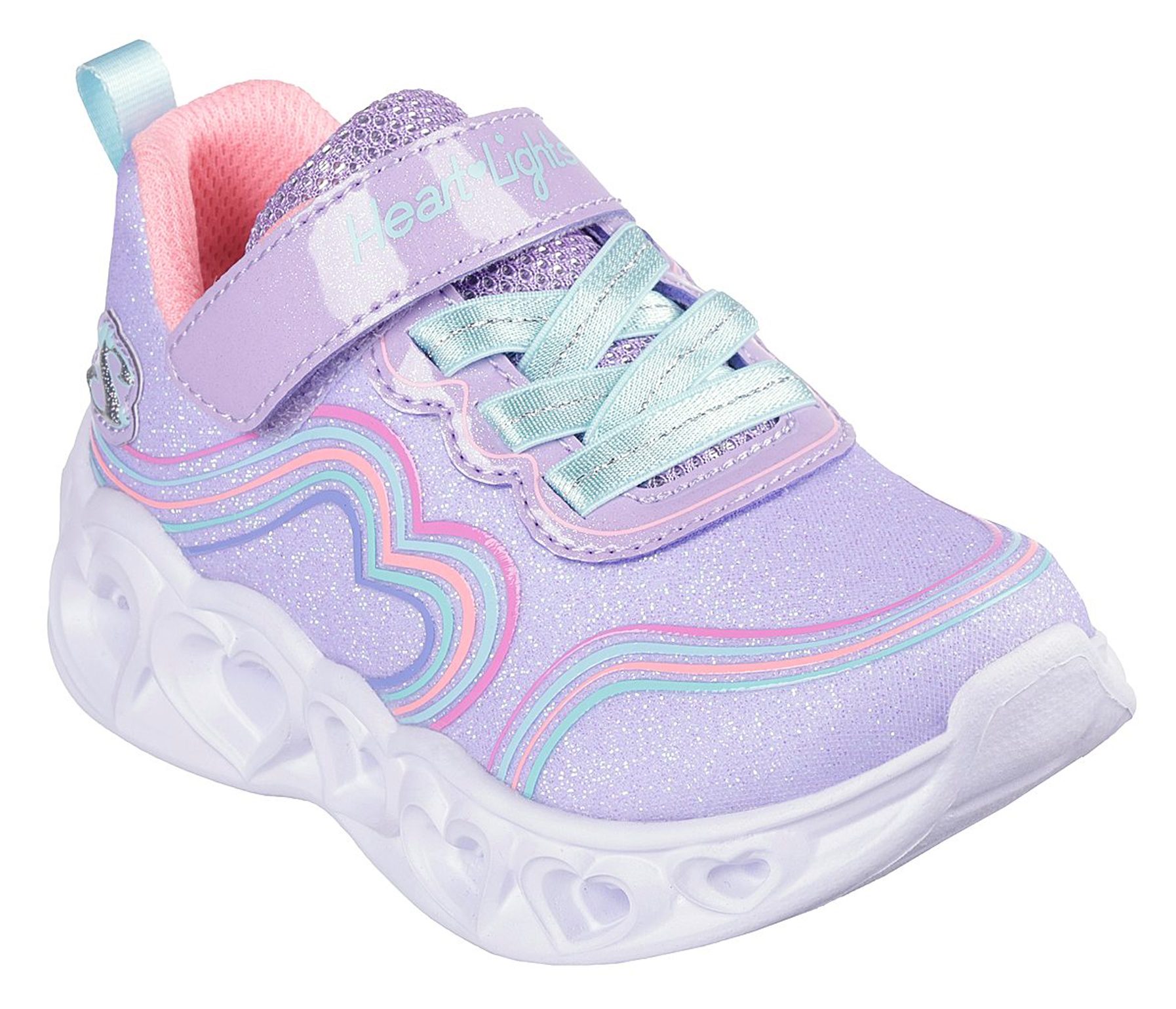 Skechers Heart Lights - Retro Hearts Lavender / Multi 302689N LVMT ...