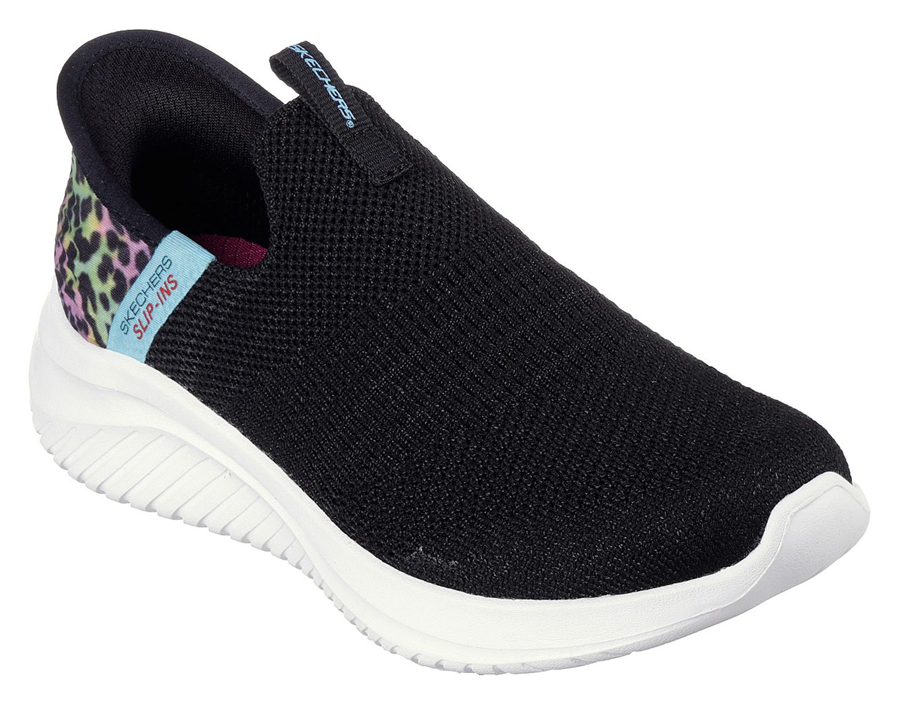 Skechers Slip-ins - Ultra Flex 3.0 - Colory Wild Black / Multi 303801L BKMT - Girls Shoes ...