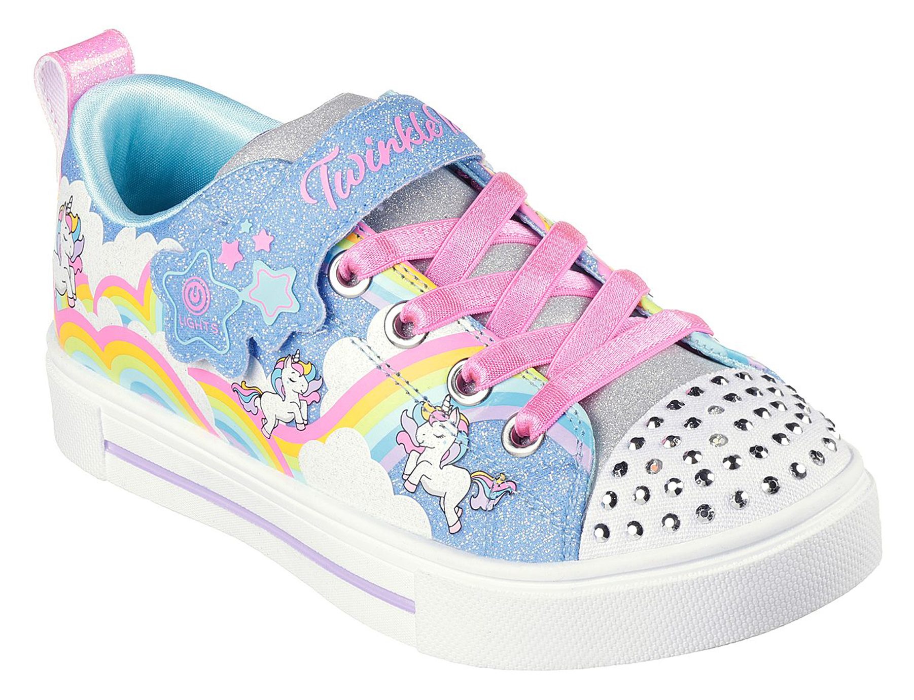 Skechers Twinkle Toes - Jumpin Clouds Blue / Multi 314809L BLMT - Girls ...