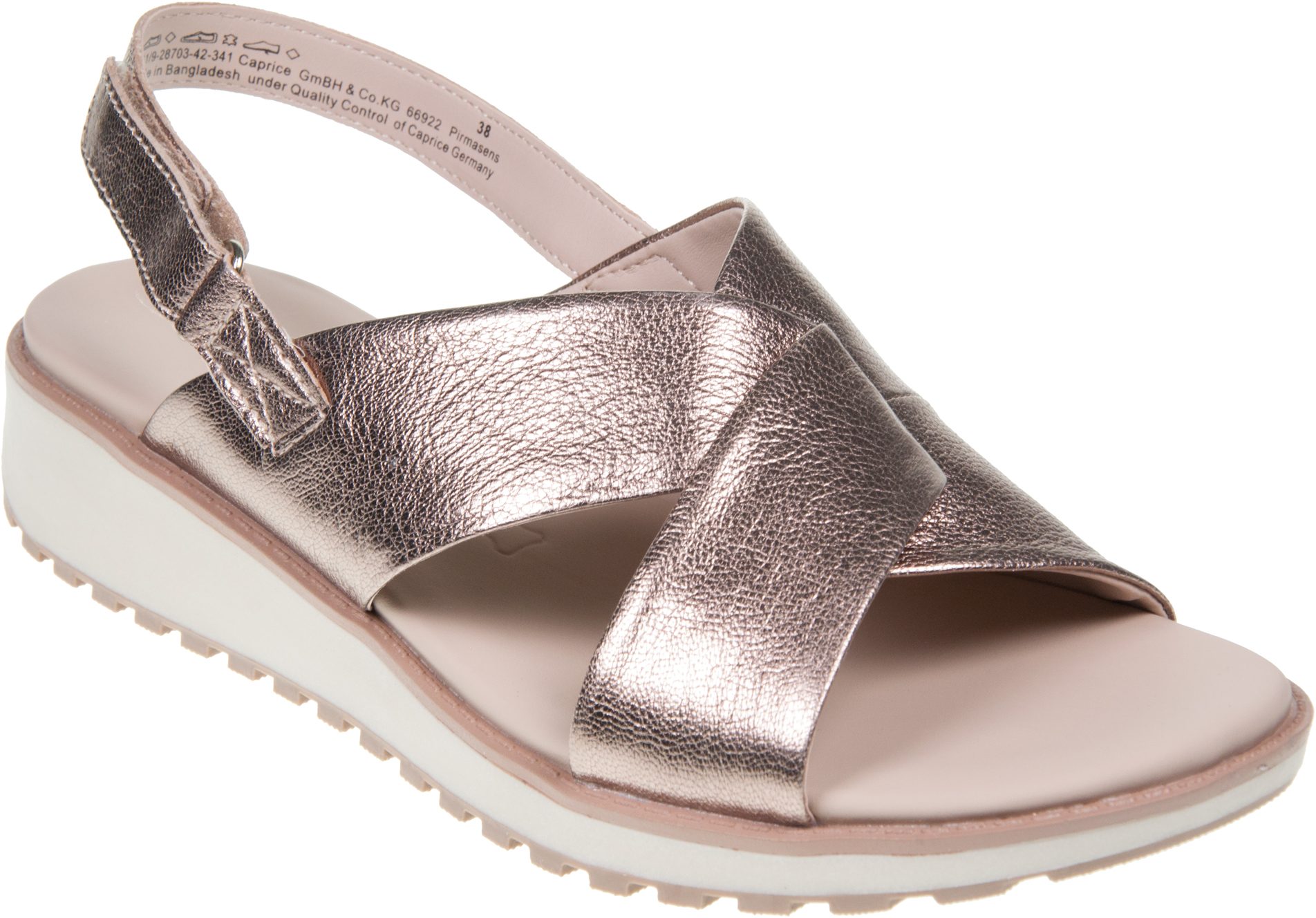 Caprice 28703-42 Kandy Taupe Metallic 28703-42 341 - Full Sandals ...