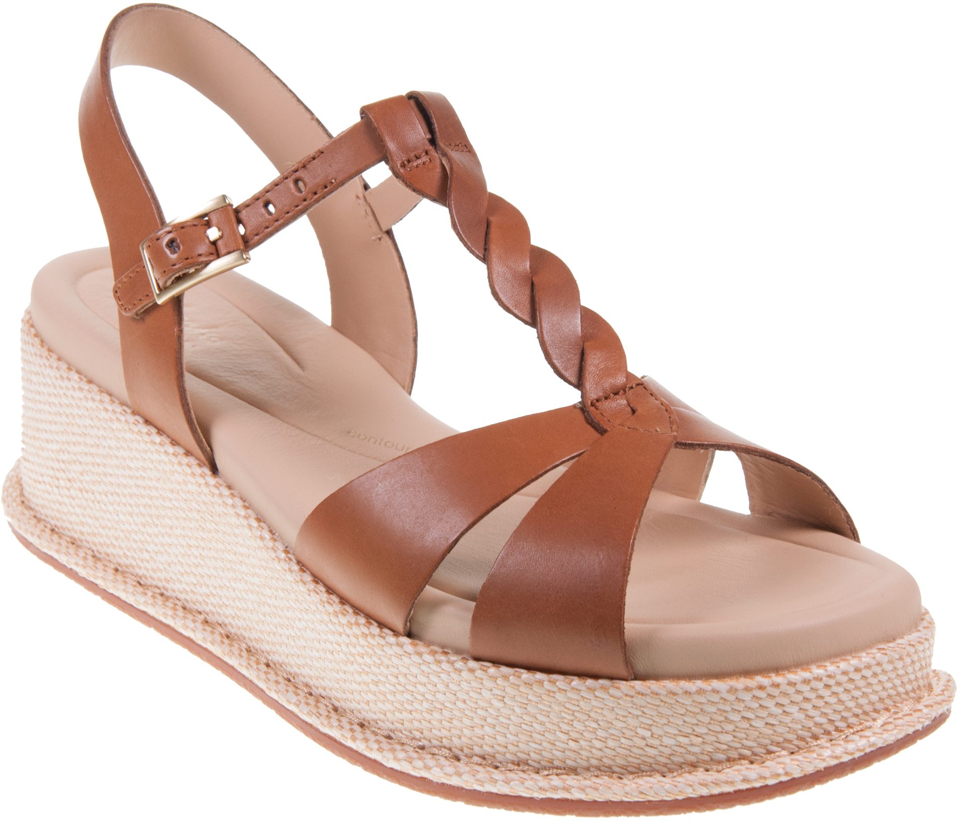 Clarks Kimmei Twist Tan Leather 26176394 - Full Sandals - Humphries Shoes