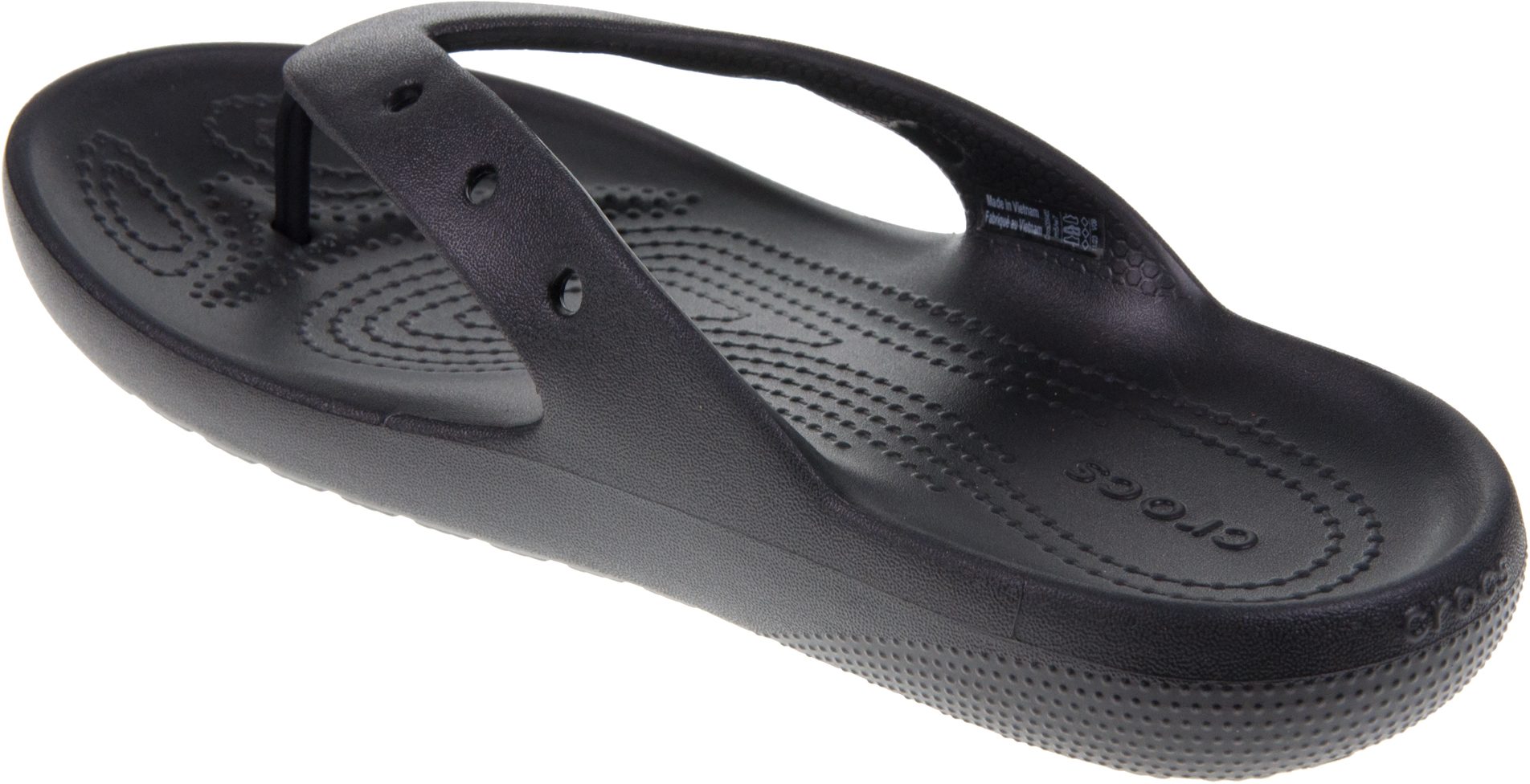 Crocs Classic Flip V2 Black 209402-001 - Toe Post Sandals - Humphries Shoes