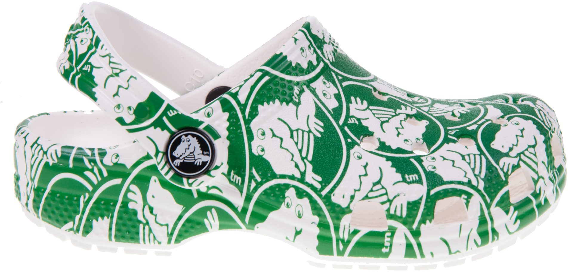 Crocs Duke Print Clog Toddler Green Ivy 210008-3WH - Boys Shoes ...