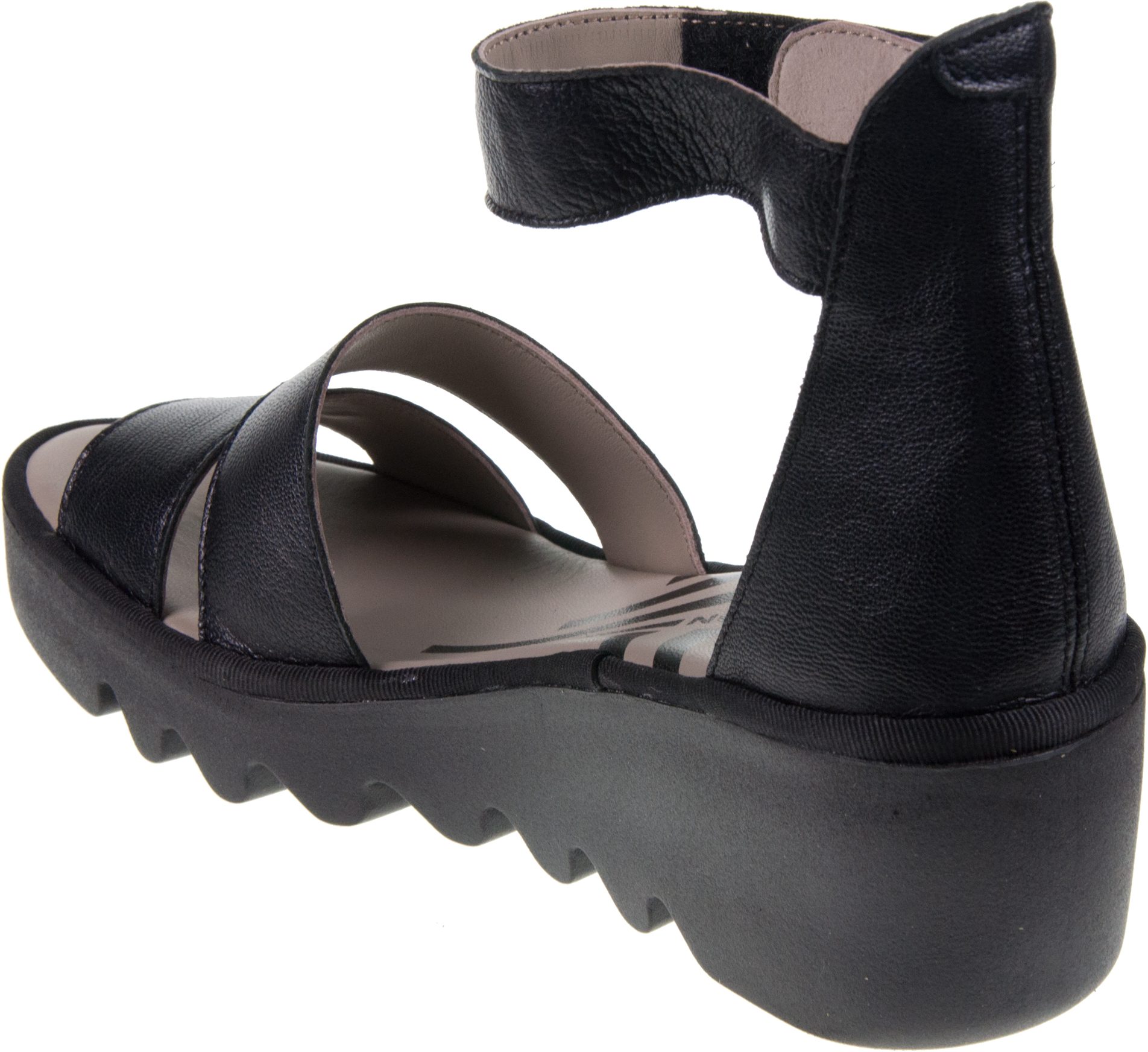 Fly London Bono 290 Black P501290007 - Full Sandals - Humphries Shoes
