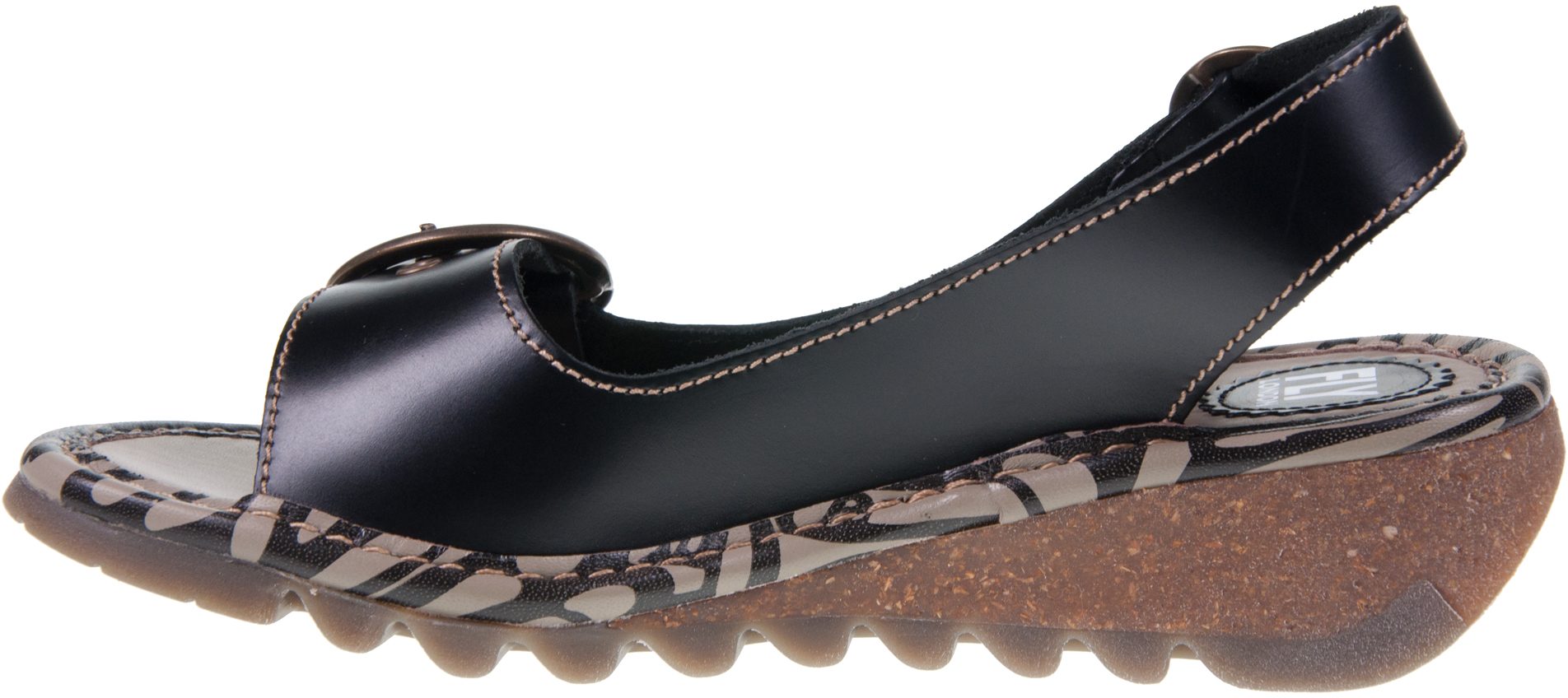 Fly London Tram Black Leather P500723000 - Everyday Shoes - Humphries Shoes