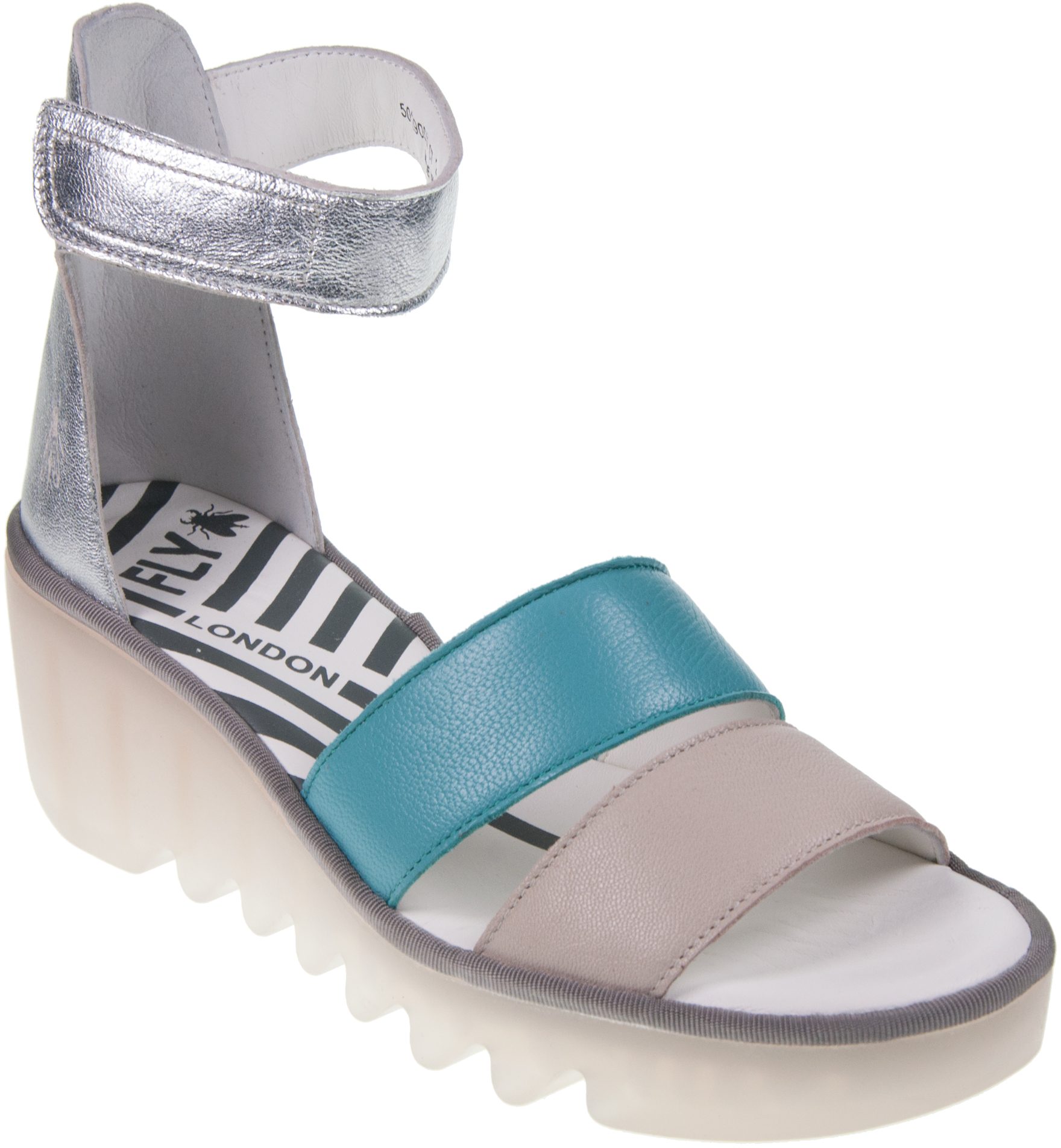 Fly London Bono 290 Cloud / Turquoise / Silver P501290011 - Full ...