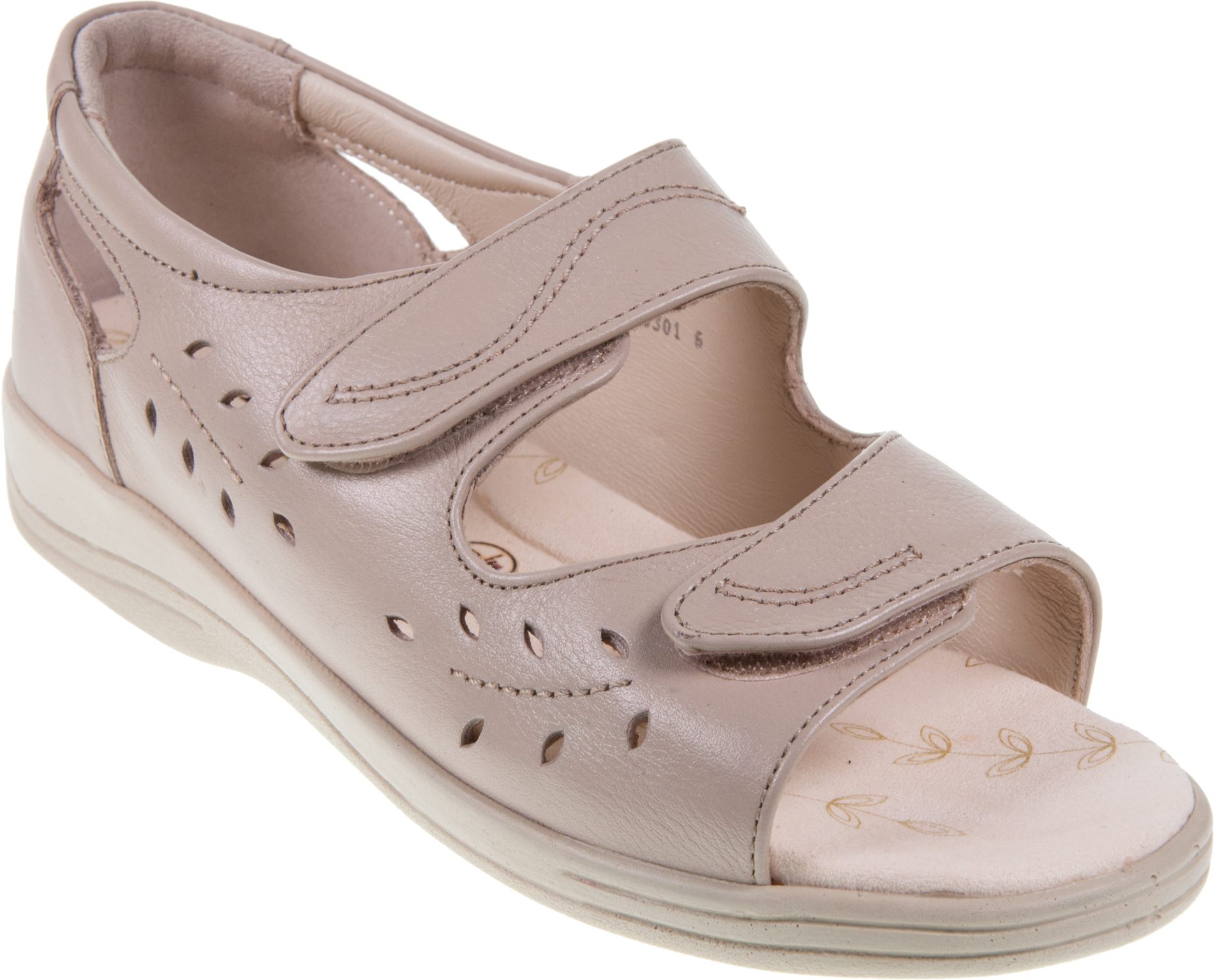 Padders Heatwave Cream Leather 766/3301 - Full Sandals - Humphries Shoes
