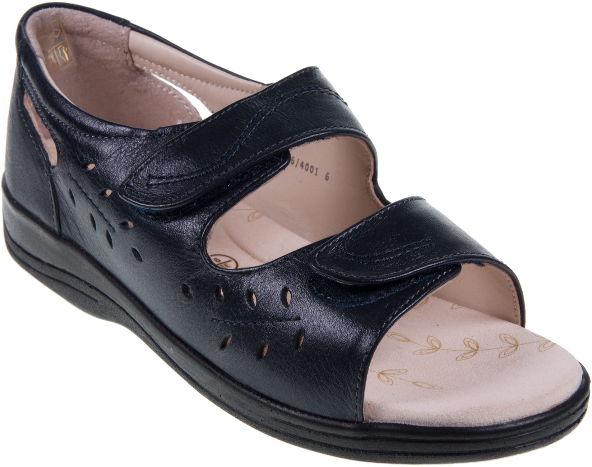 Padders Heatwave Navy Leather 766/4001 - Full Sandals - Humphries Shoes