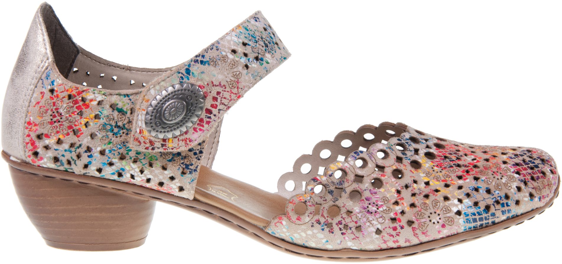 Rieker 43753 Beige-Multi 43753-91 - Everyday Shoes - Humphries Shoes