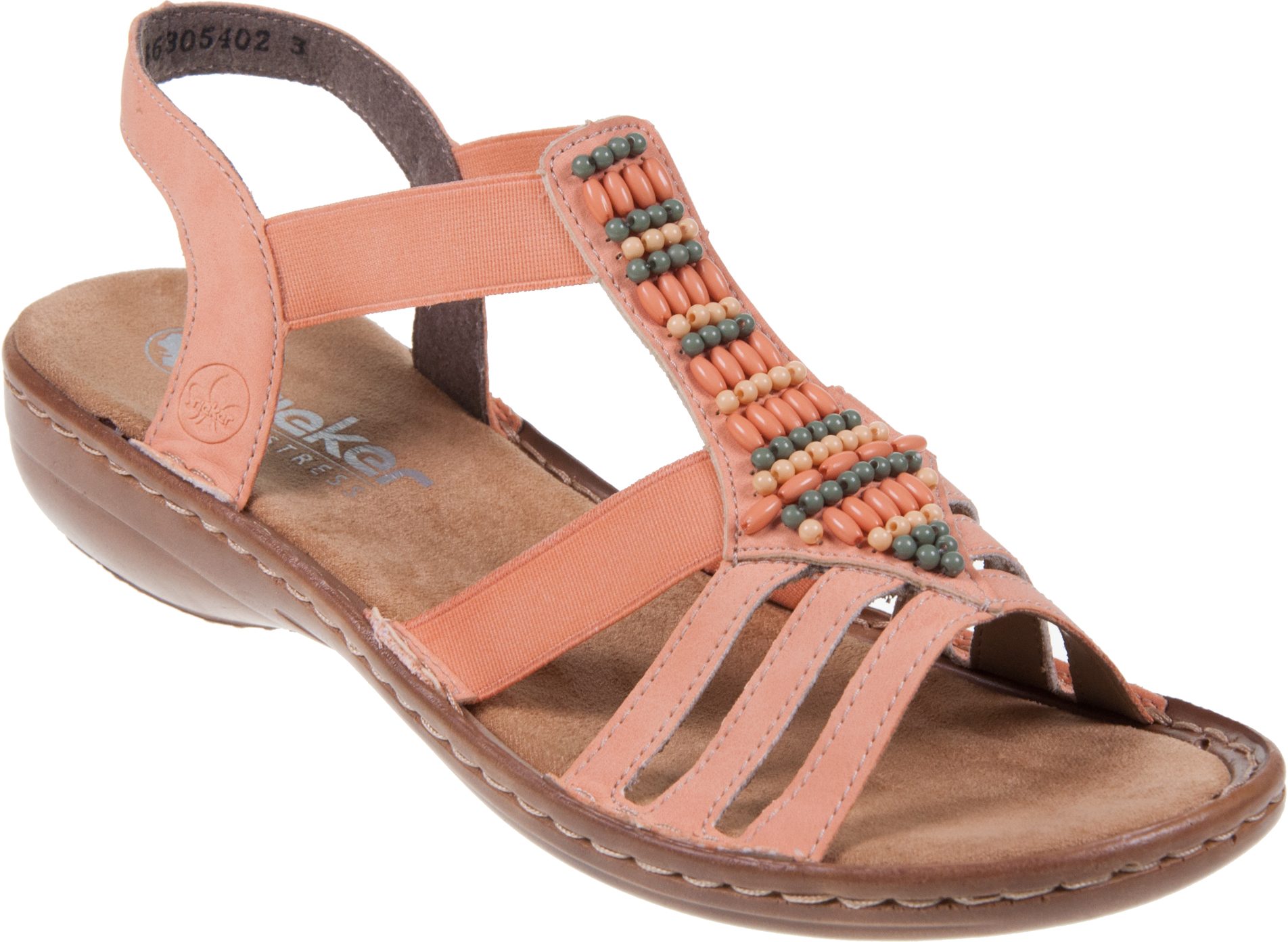 Rieker 60851 Regina Apricot 60851-38 - Full Sandals - Humphries Shoes