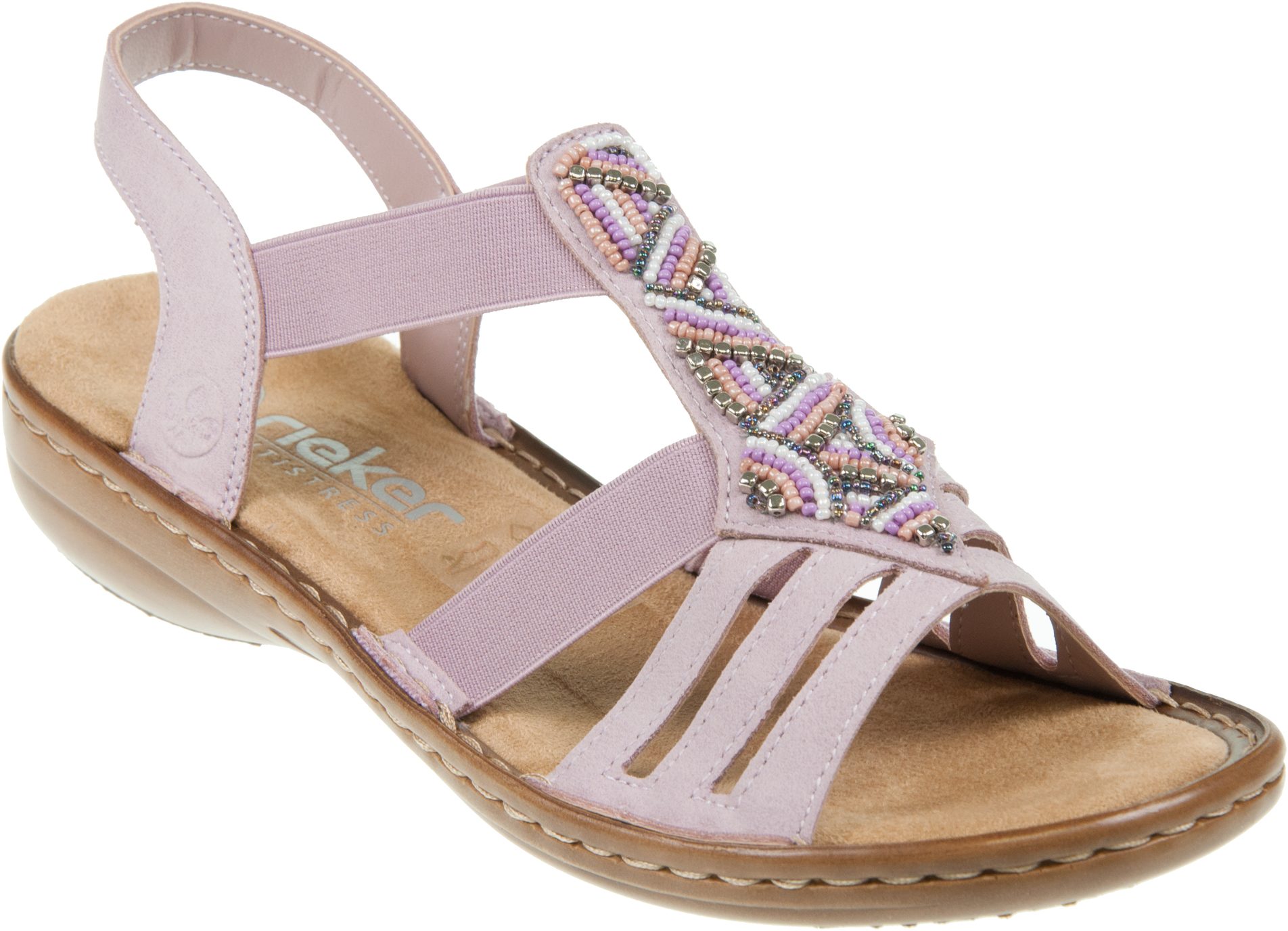Rieker 60801 Regina Lilac 60801-30 - Full Sandals - Humphries Shoes