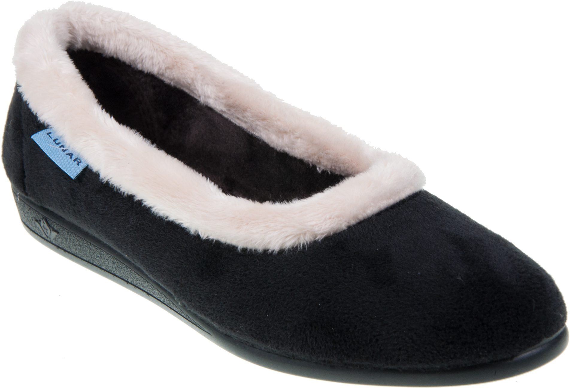 Lunar Mabel II Black KLA226 BK - Full Slippers - Humphries Shoes