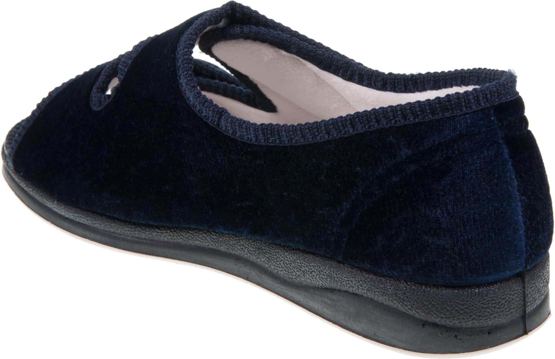 Padders Lydia Navy 414/24 - Full Slippers - Humphries Shoes