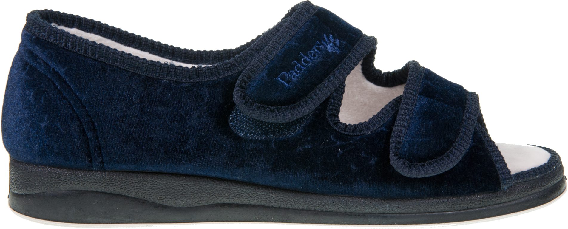Padders Lydia Navy 414/24 - Full Slippers - Humphries Shoes