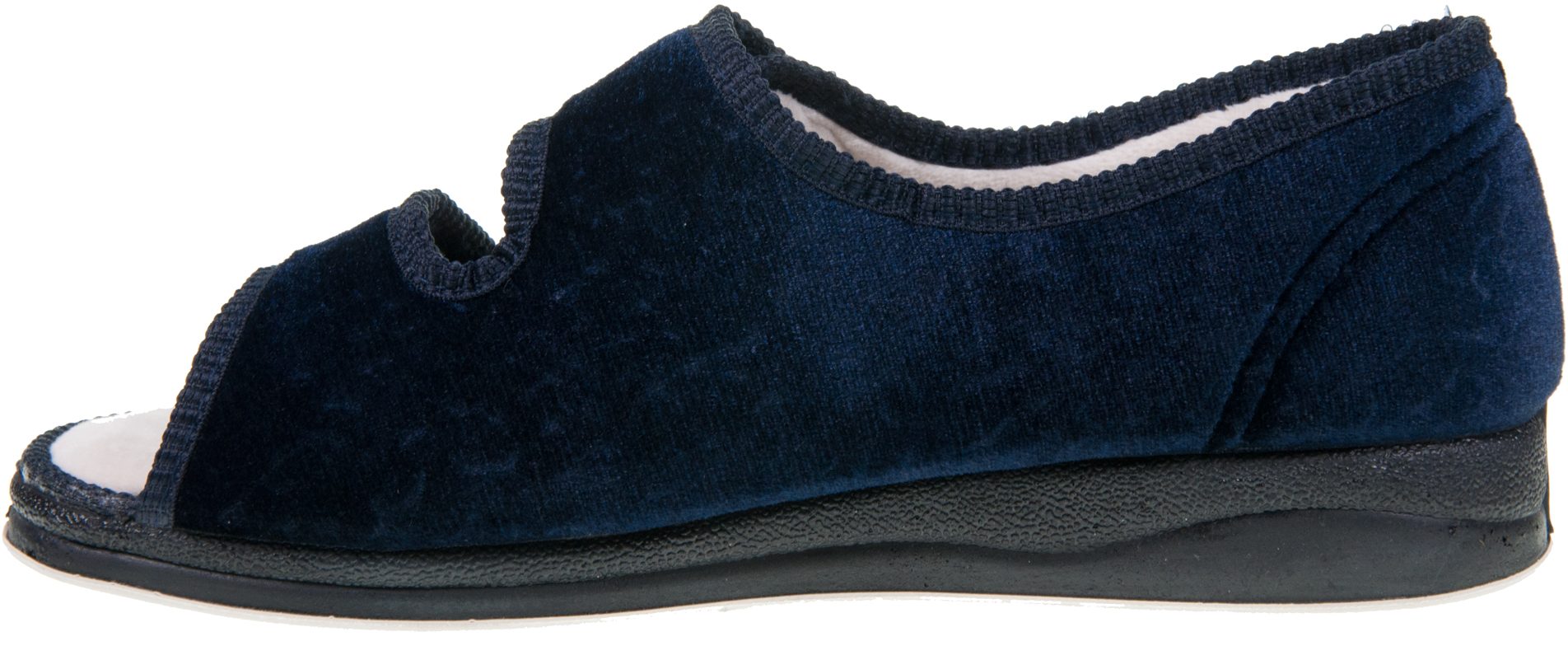 Padders Lydia Navy 414/24 - Full Slippers - Humphries Shoes