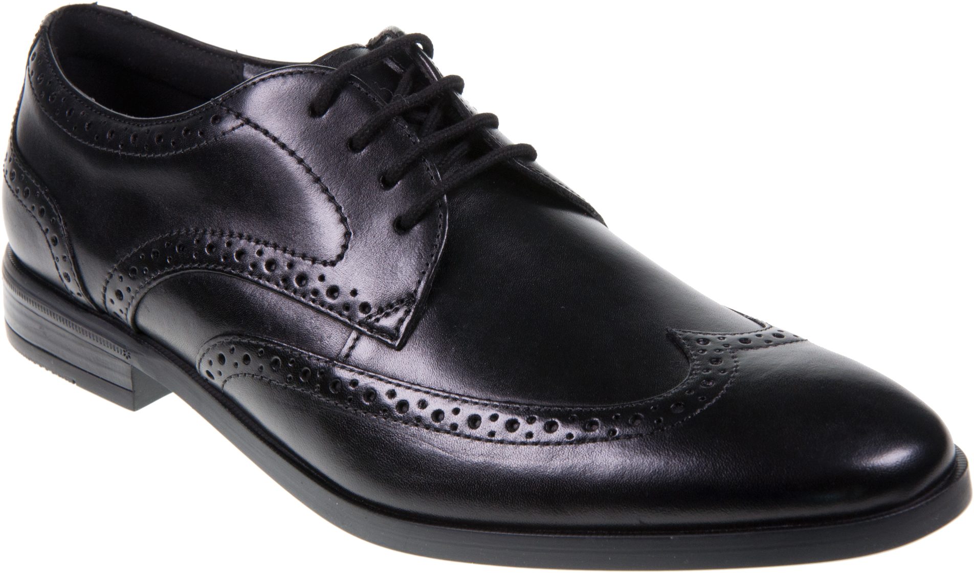 Clarks Brandon Limit Black Leather 26178490 - Formal Shoes - Humphries ...