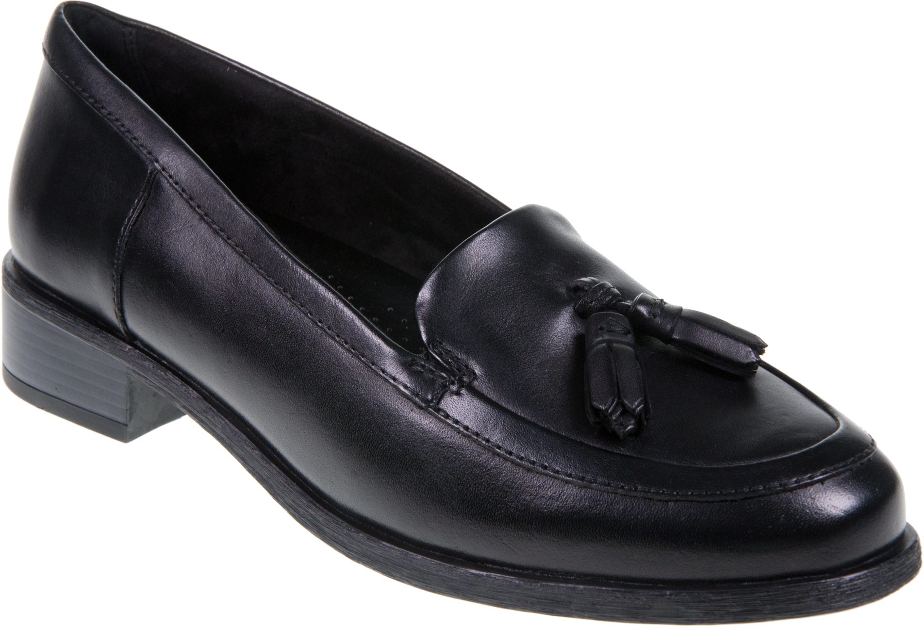 Clarks Havisham Edge Black Leather 26178703 - Everyday Shoes ...