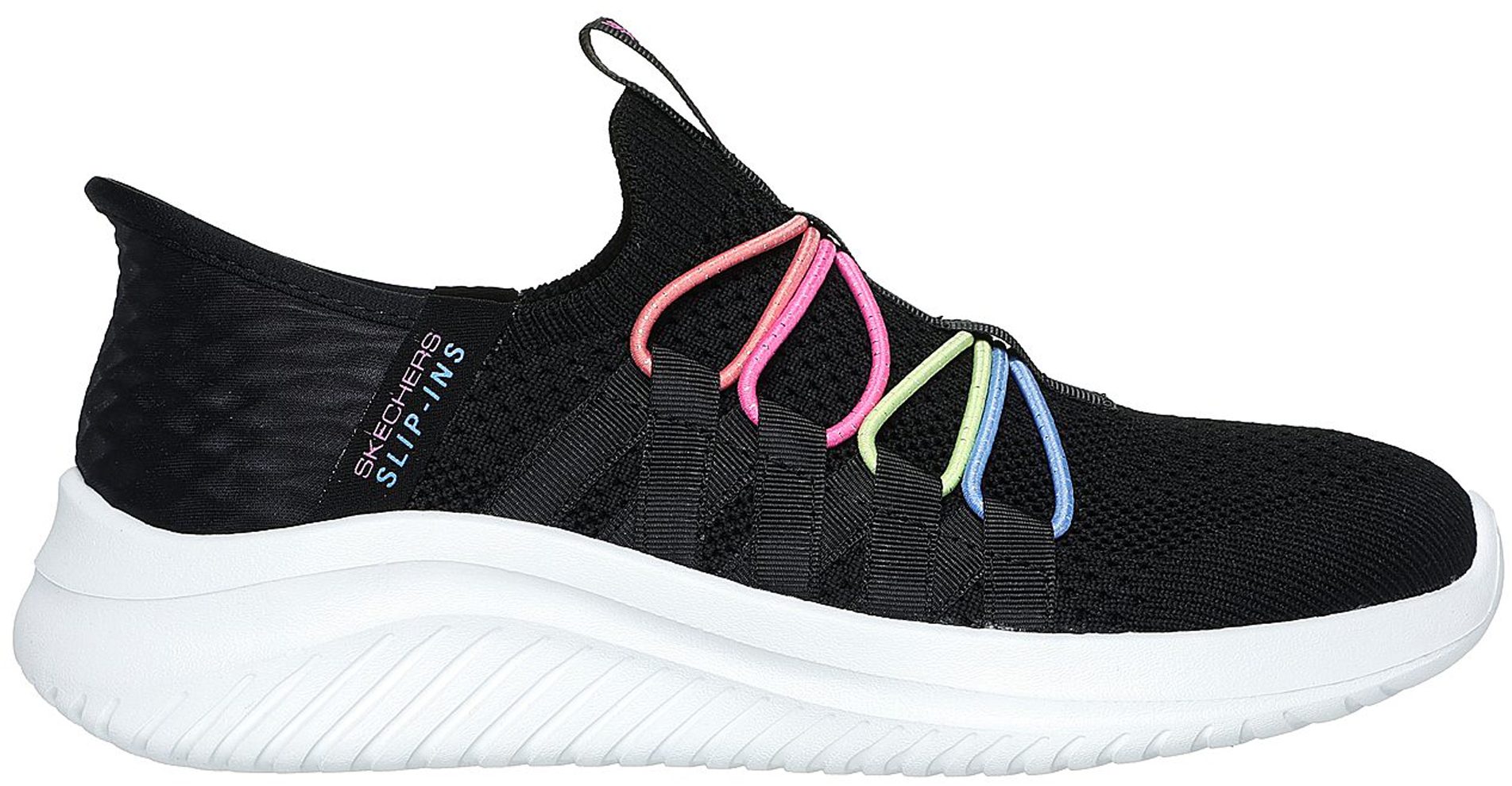 Skechers 303824L Bungee Fun Black / Multi 303824L BKMT - Girls Shoes ...