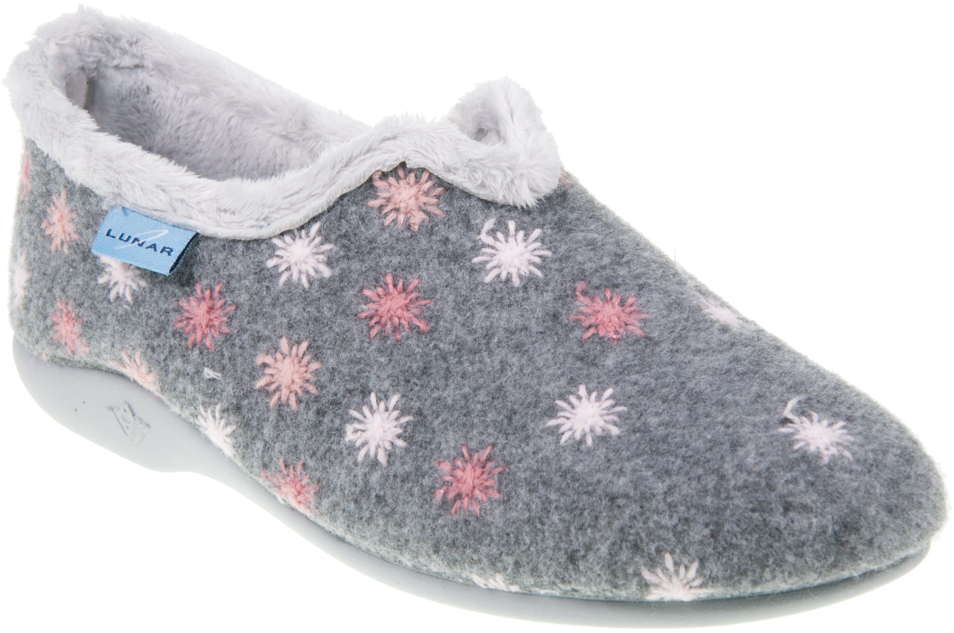 Lunar Sundance Grey KLA201 GR - Full Slippers - Humphries Shoes